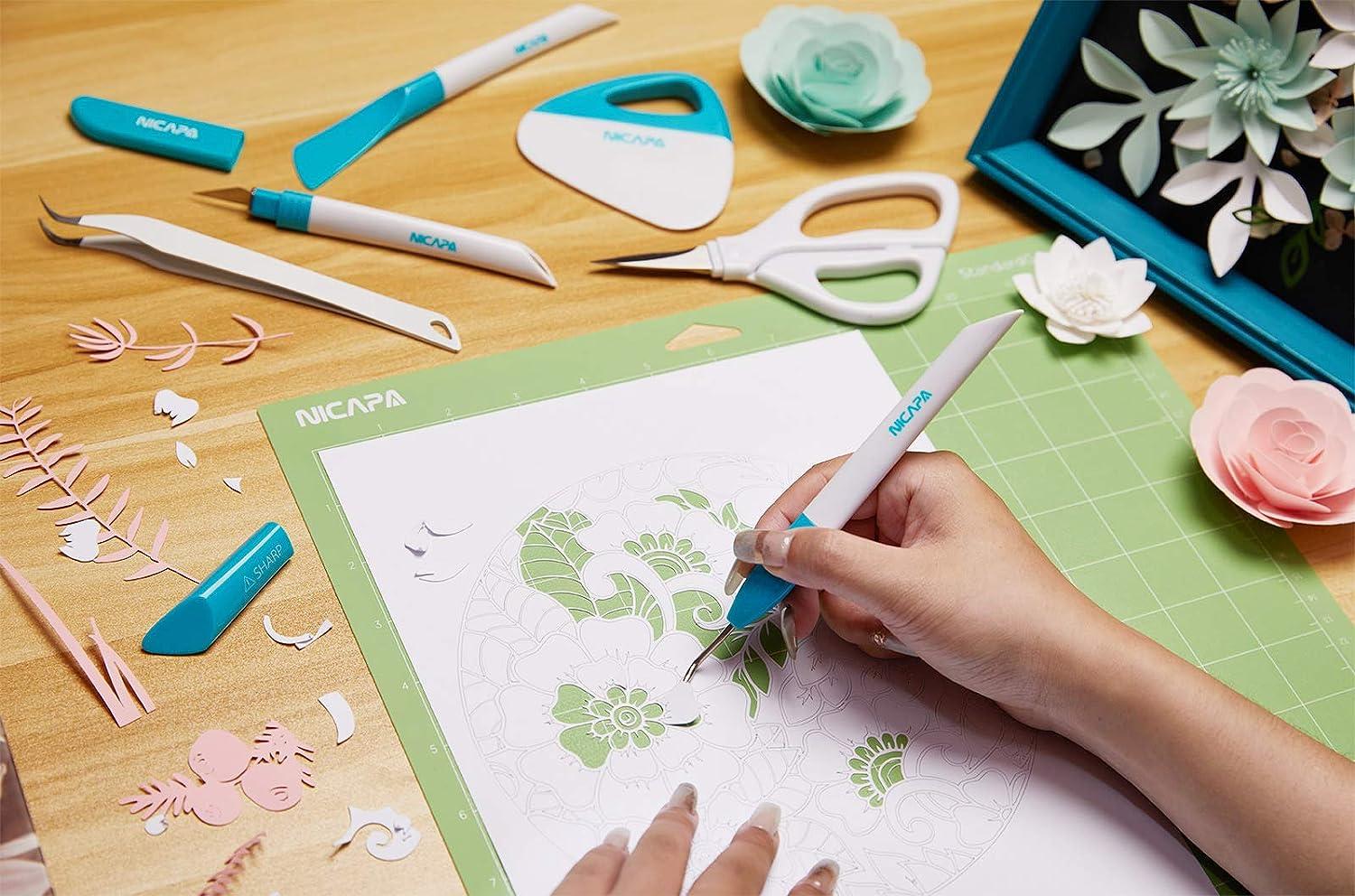 Nicapa Basic Tool Set - Craft Weeding Vinyl Cardstock Kit for ...
