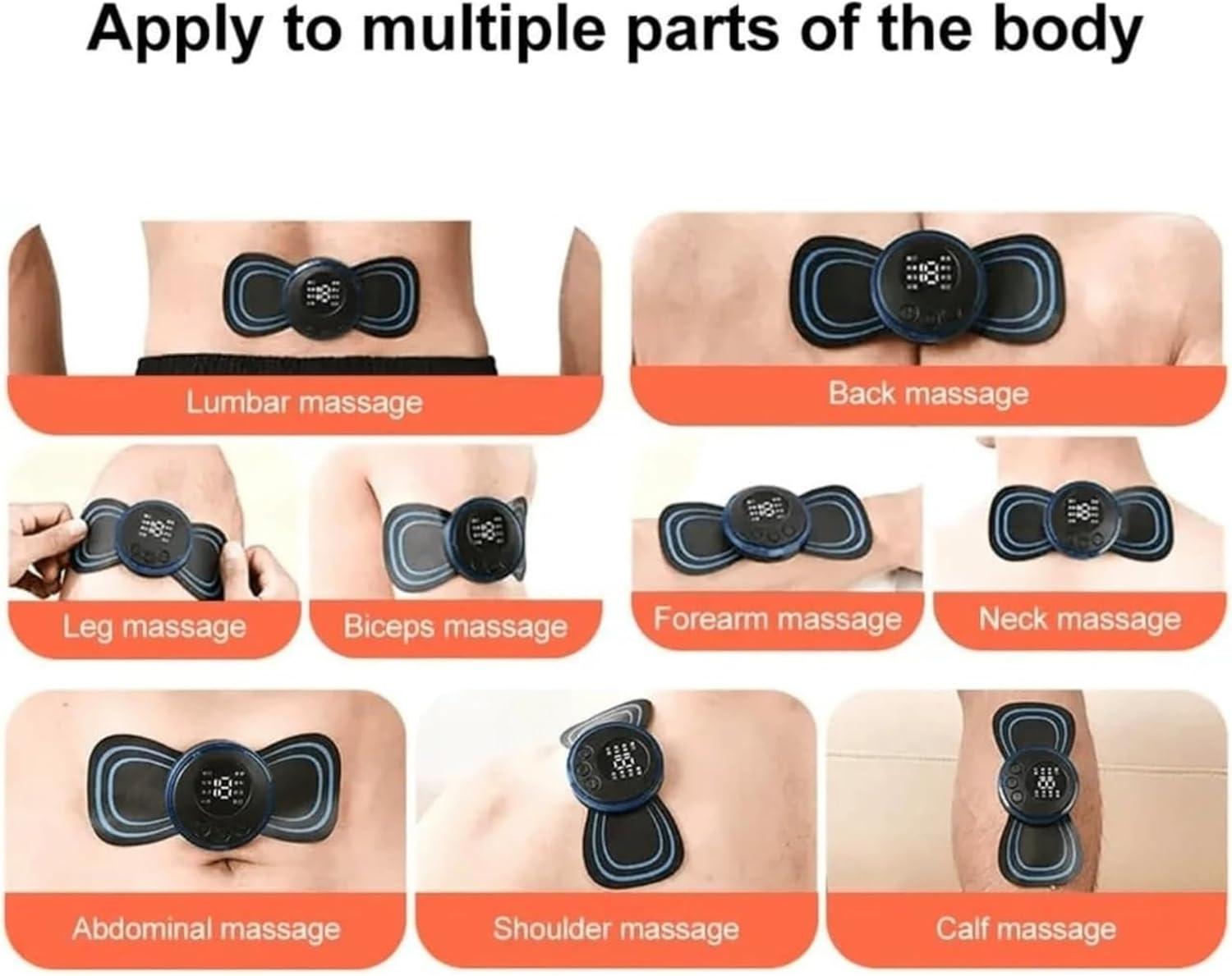 Neck Massage Patch for Muscle Pain Relief - 8 Modes 19 Intensity Levels ...