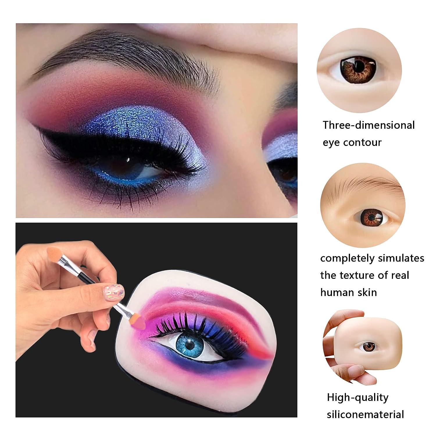 5d Makeup Practice Board with Self-Adhesive Eyelashes & Eyeshadow ...