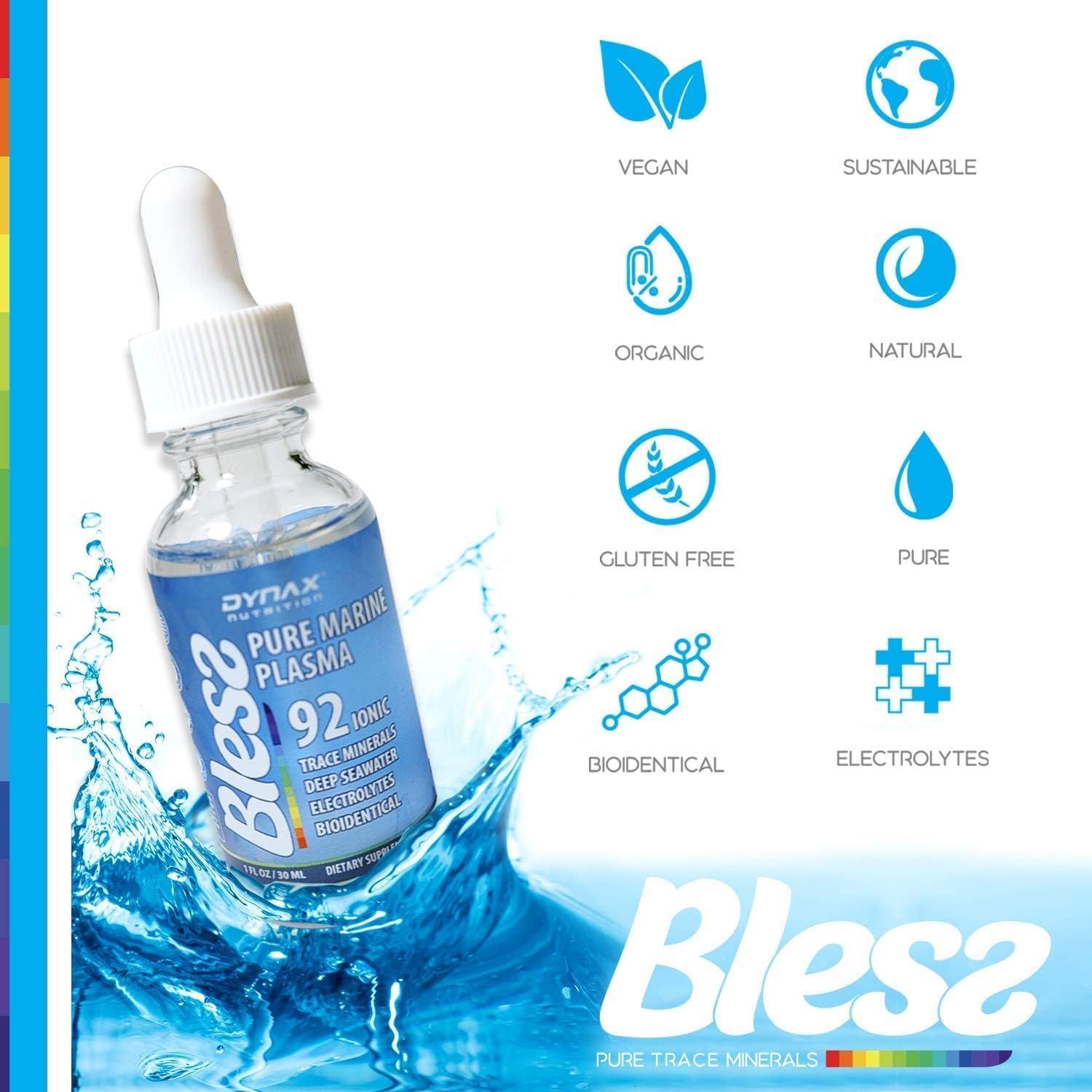 Bless Trace Minerals Electrolyte Drops - 92 Pure Ionic Minerals for Hydration & Energy ...