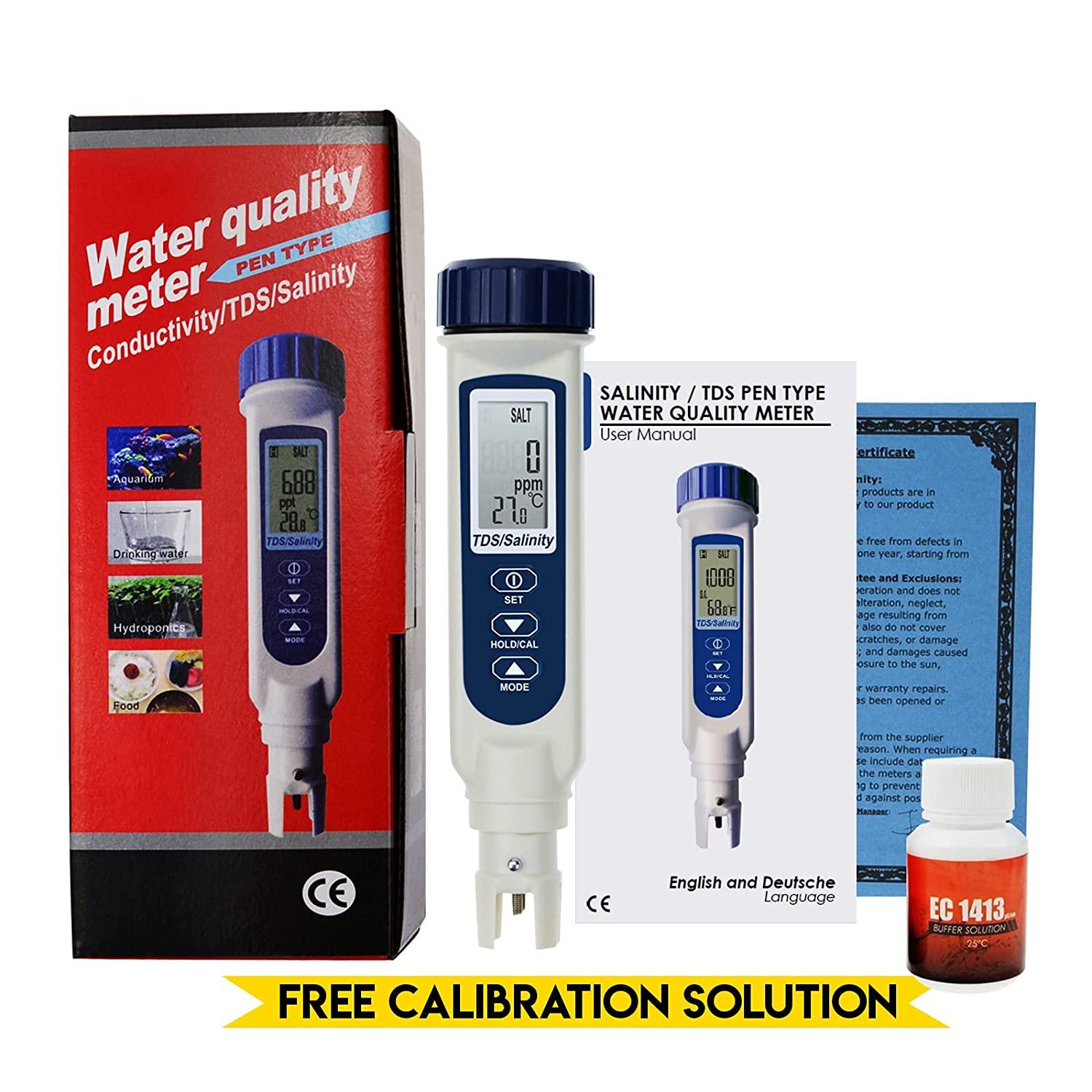 Portable Digital 3-in-1 Water Quality Meter - High Accuracy TDS ...