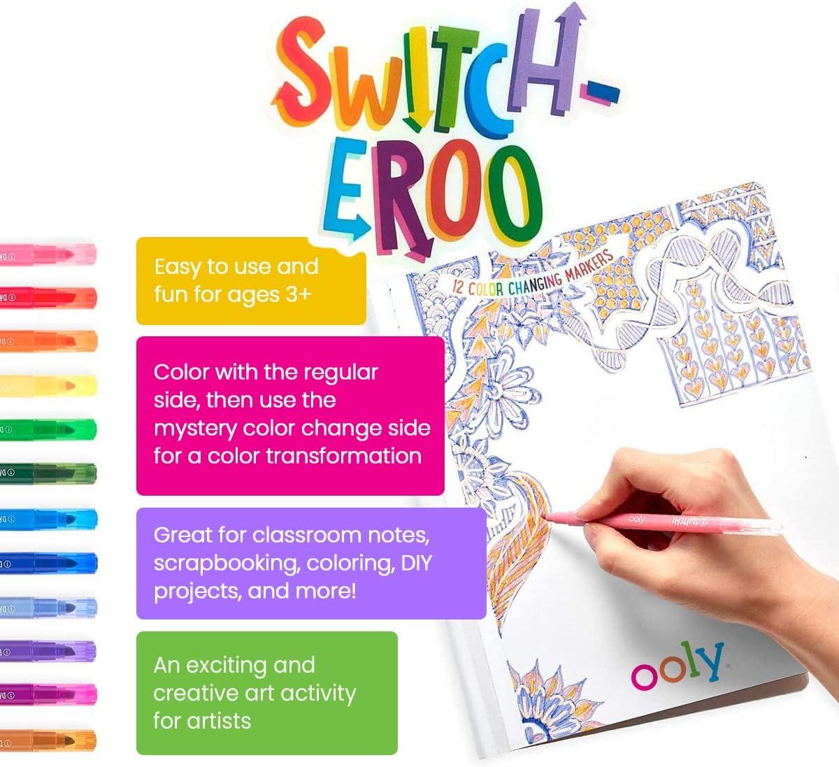 Ooly Switch-eroo Double Sided Color Changing Markers - Pack of 12 ...