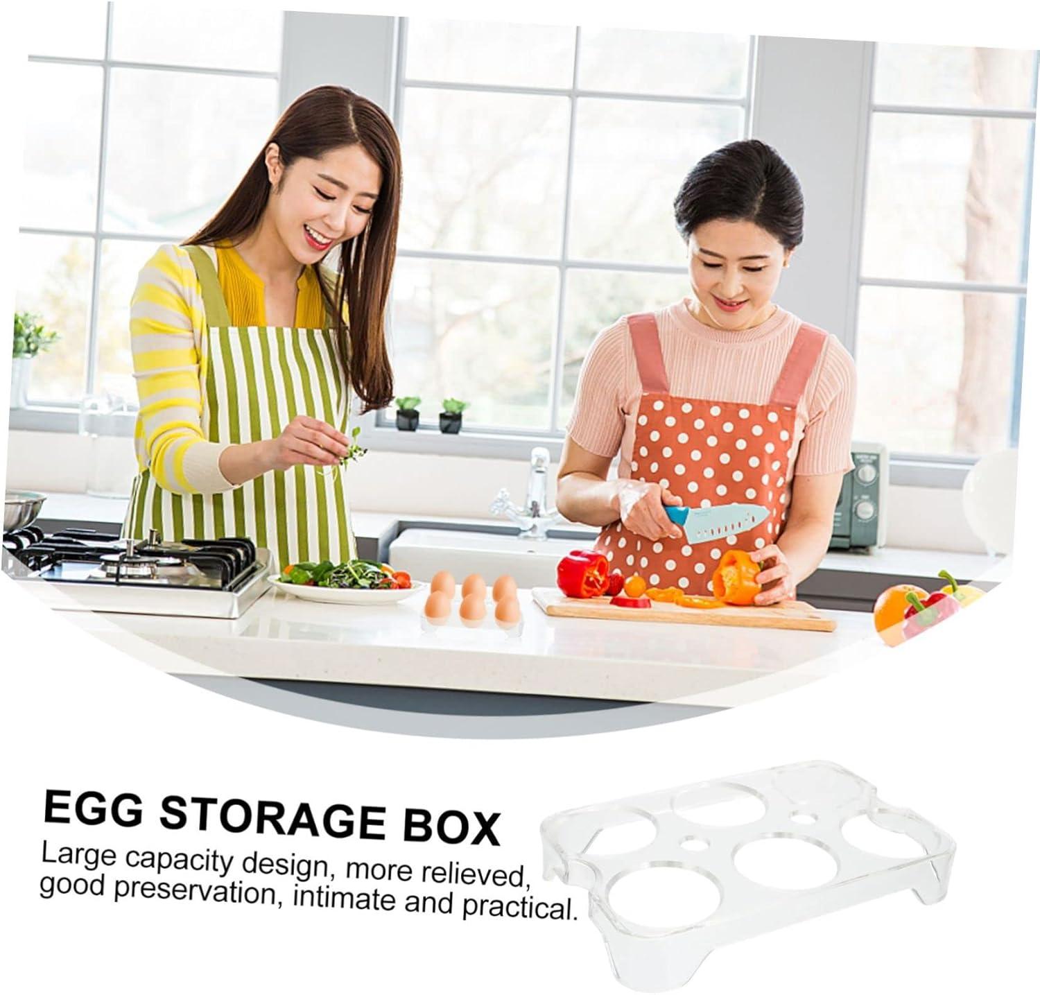 CORHAD Egg Holder Fridge Egg Storage Box Drawer Mustard Storage Bins ...