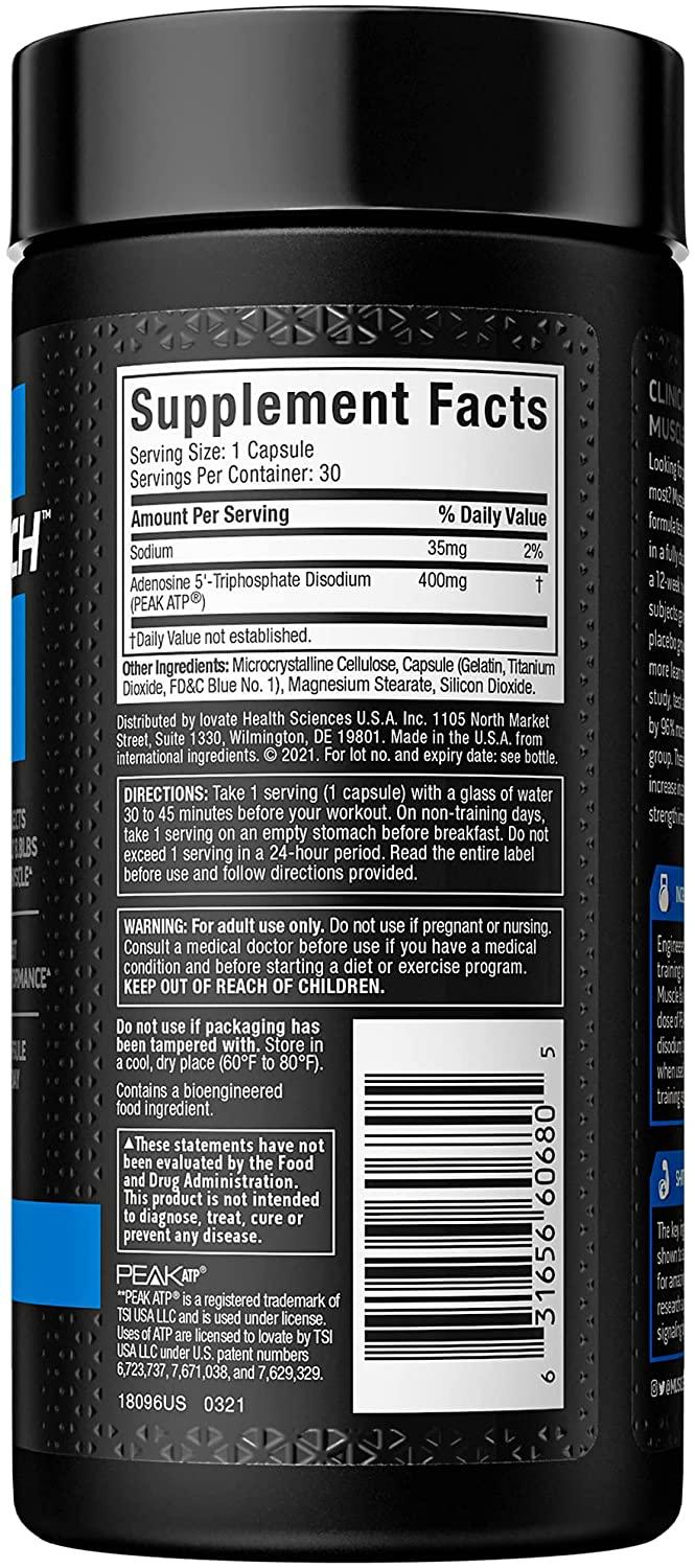 MuscleTech Nitric Oxide Booster - 30 Capsules | Muscle Builder ...