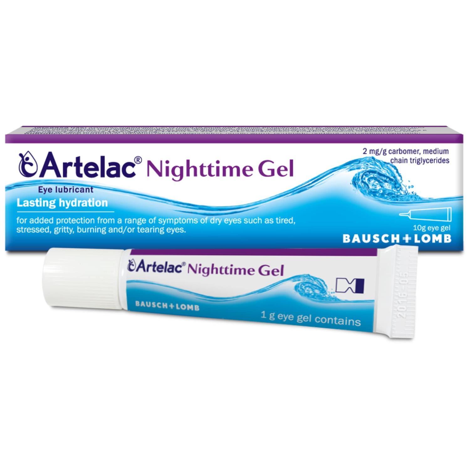 Artelac Nighttime Gel 10g by Bausch + Lomb | Long-Lasting Relief for ...
