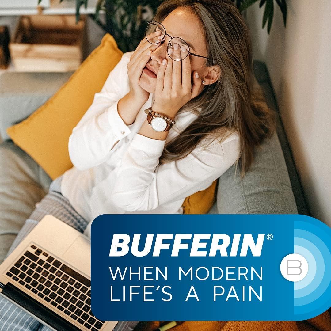 Bufferin Aspirin Pain Reliever 325mg Coated Tablets - 130 Count (Pack of 2)