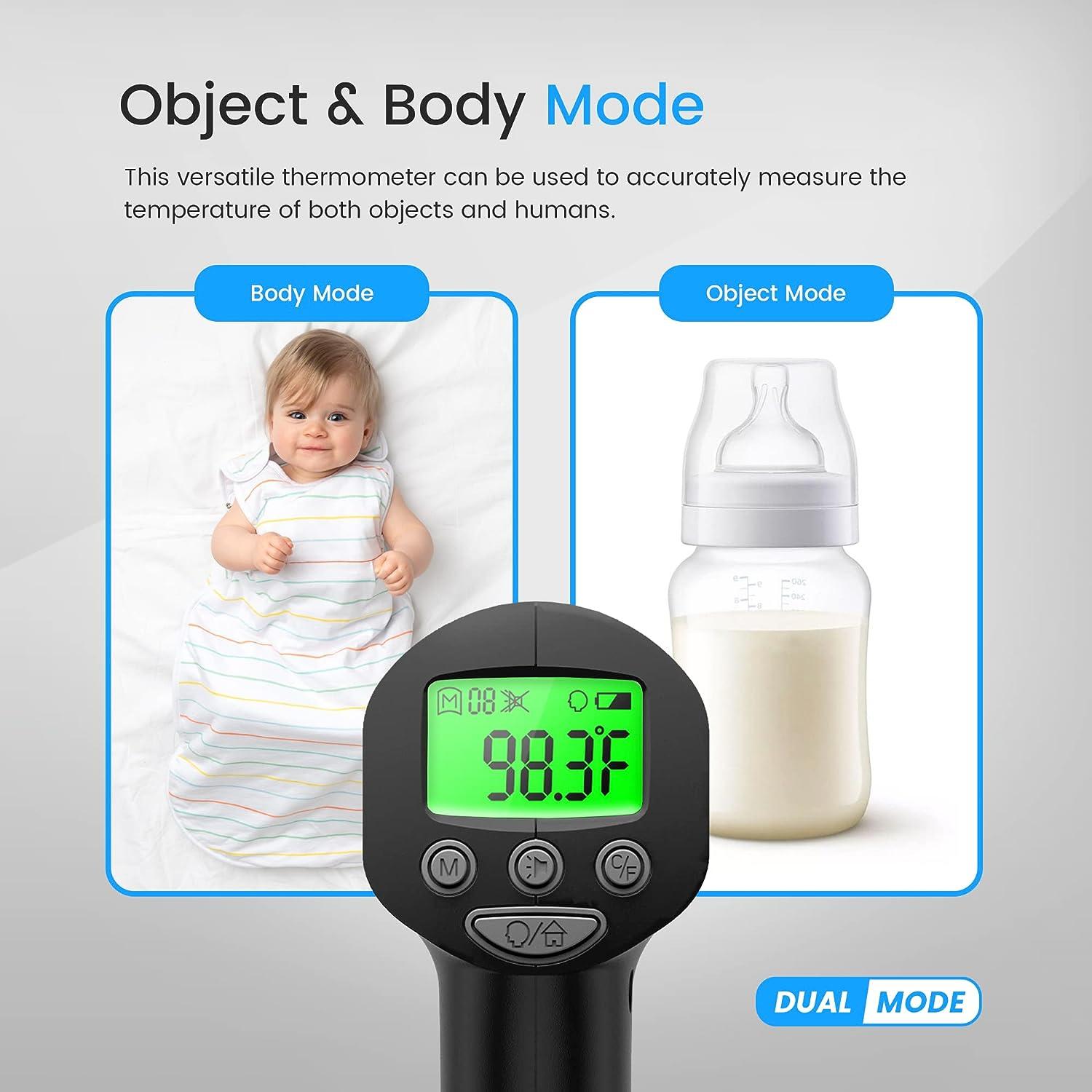 F-Doc Forehead Thermometer v2X Black - Medical Grade Infrared No Touch ...
