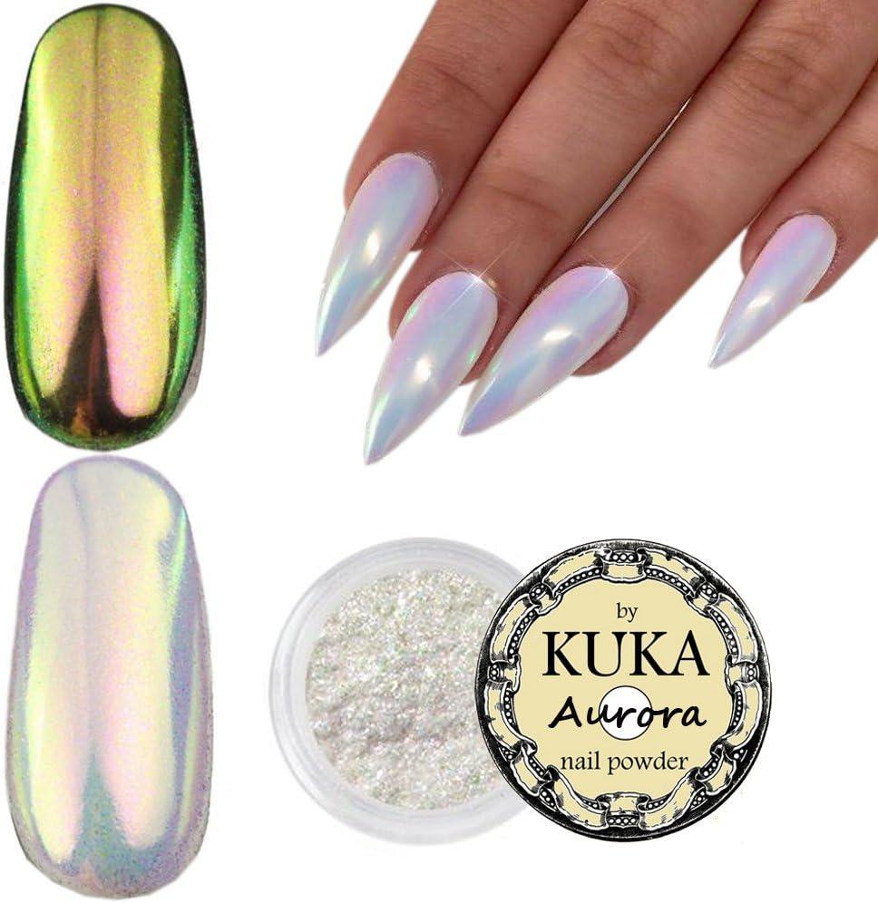 Aurora Chrome Nail Polish Powder - Mirror-Like Shine for Stunning Nails | Buy Now with Express ...