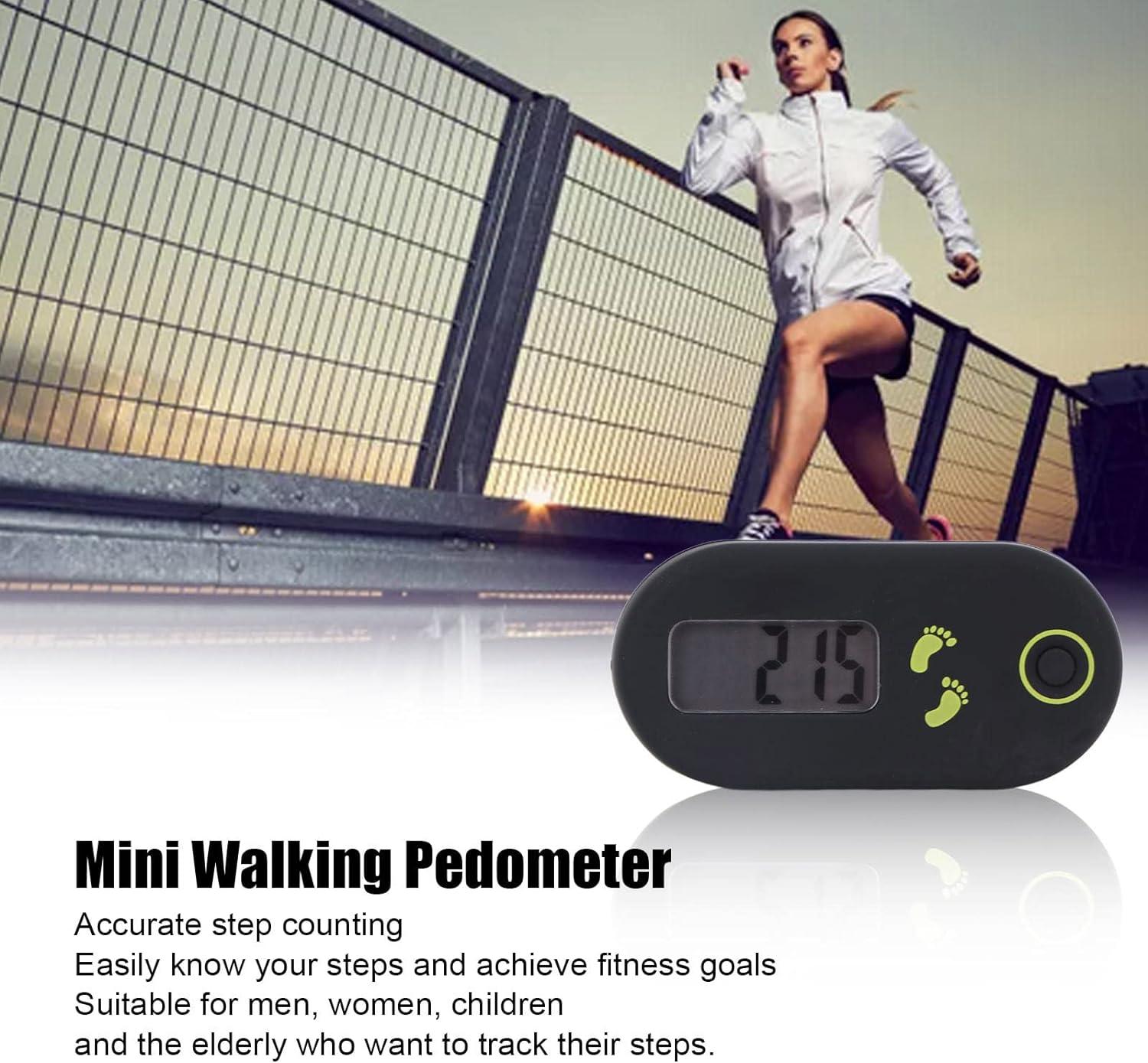 3D Mini Pedometer - Clip-On Step Counter for Men Women & Kids | Large ...