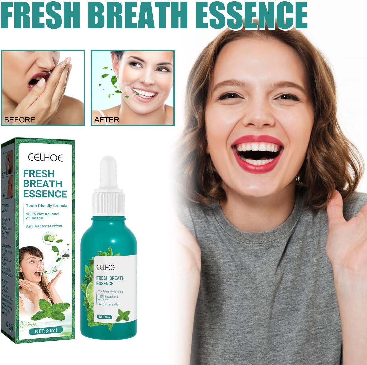 Essence for Fresh Breath - Portable Cool Peppermint Drops | Eliminate ...