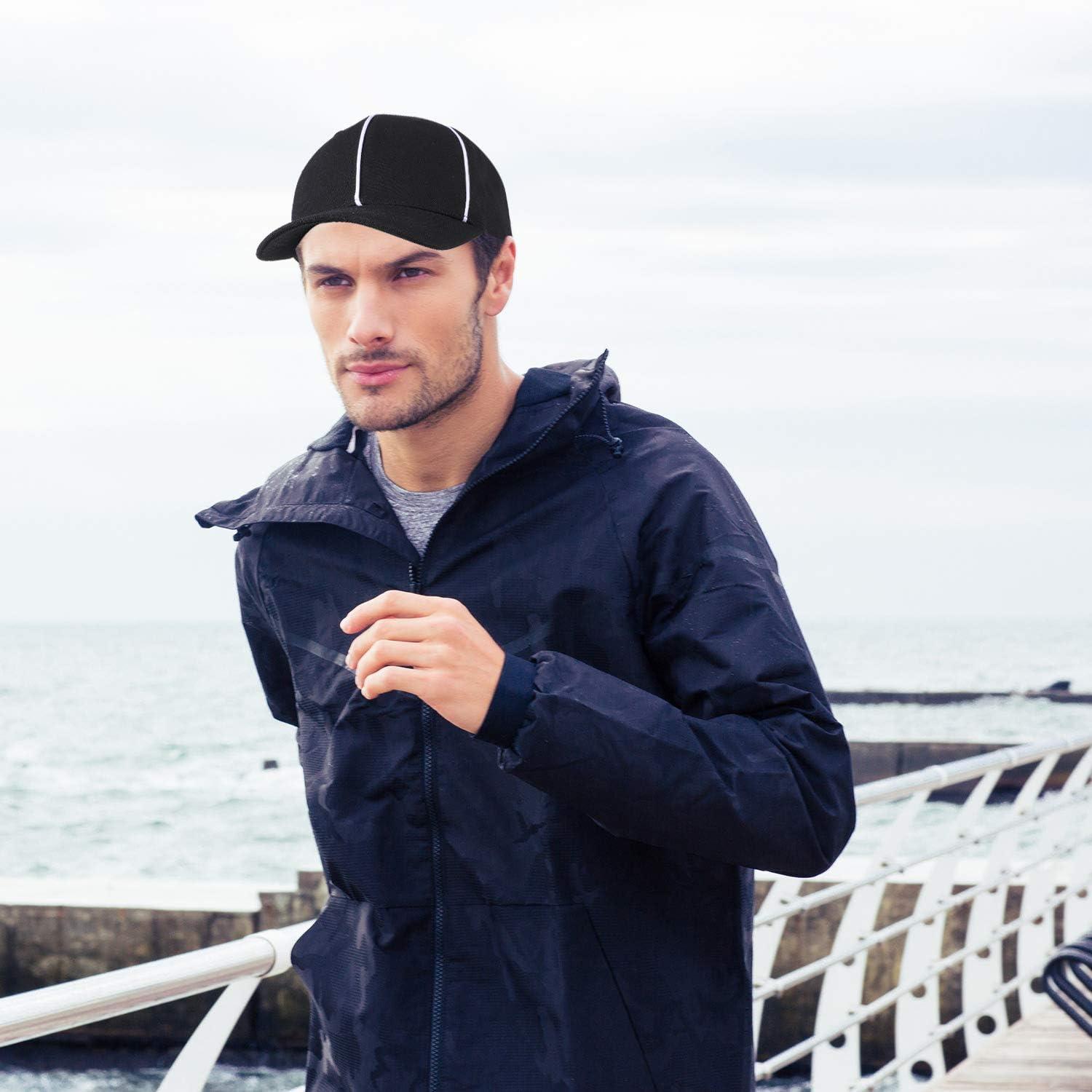 Adjustable Black with White Stripes Soccer Cap & Referee Whistle Set ...