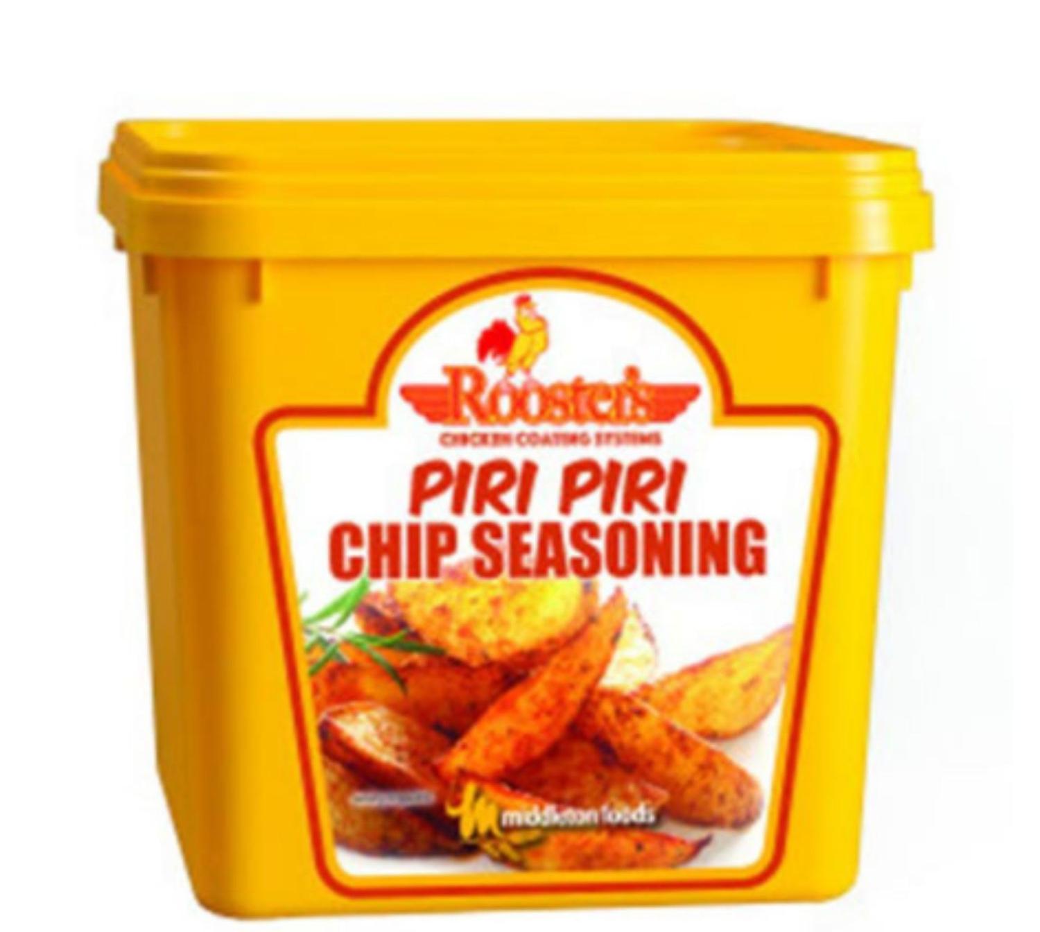 Rooster's Piri Piri Chip Seasoning 2kg. Simply sprinkle over cooked ...