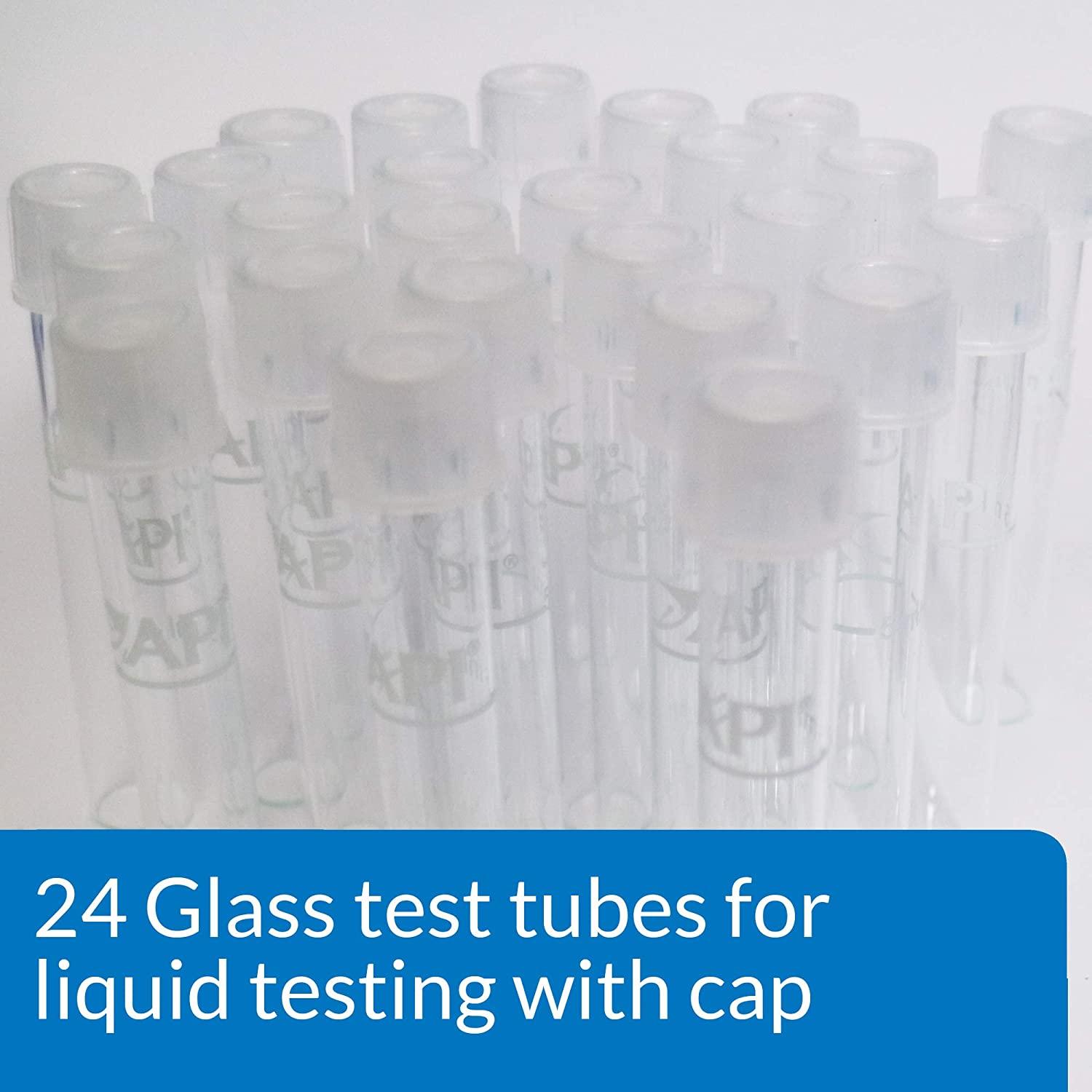 API Replacement Test Tubes with Caps for Aquarium Test Kits - 24 Count ...