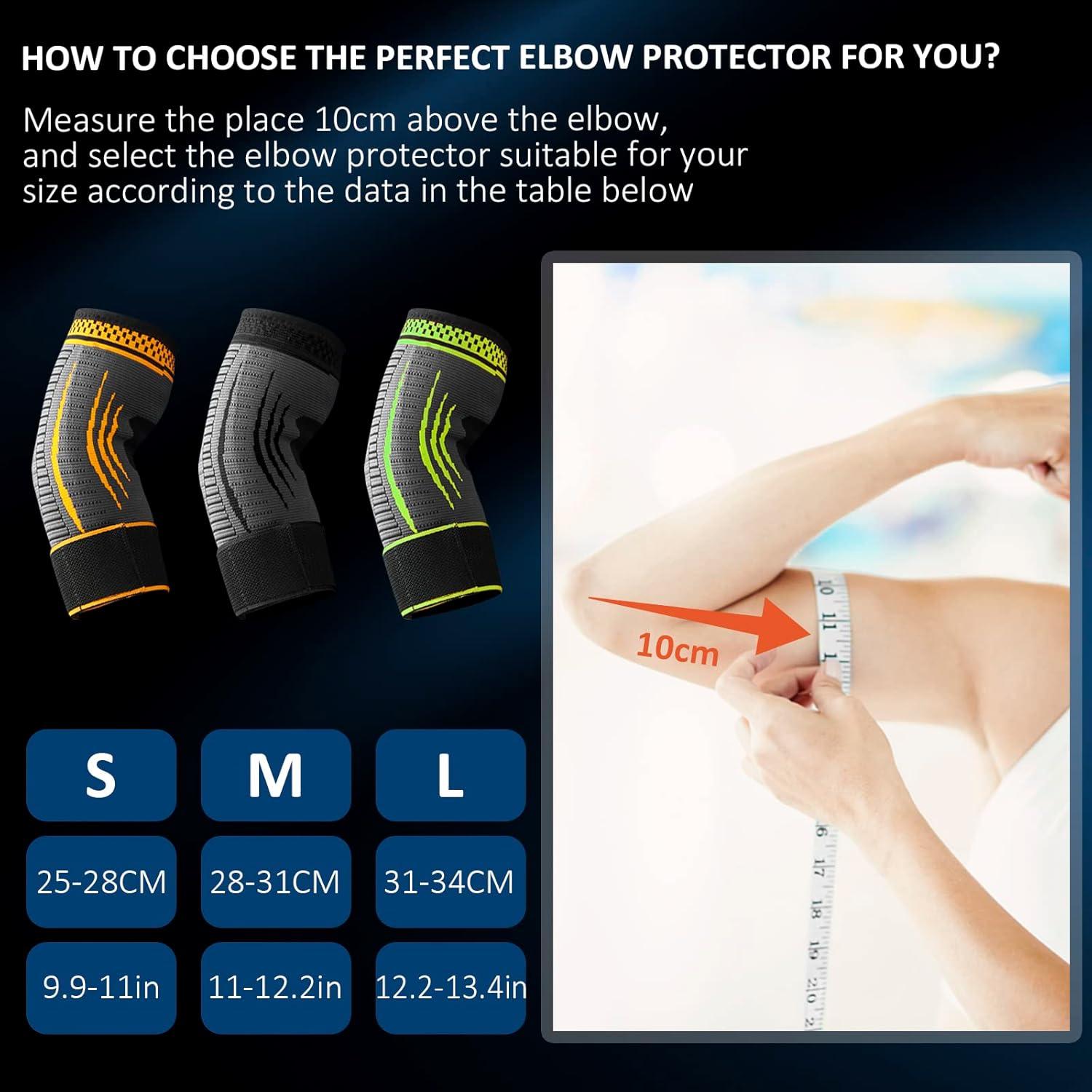 Buy Adjustable Compression Elbow Bandage for Men & Women - Tennis Elbow ...