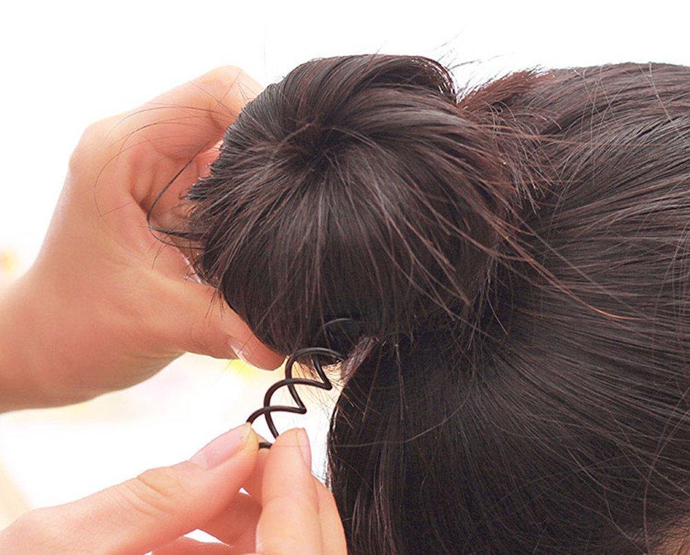 Hyamass 50pcs Non-Scratch Round Tips Spiral Bobby Hair Pins Spin Pins ...