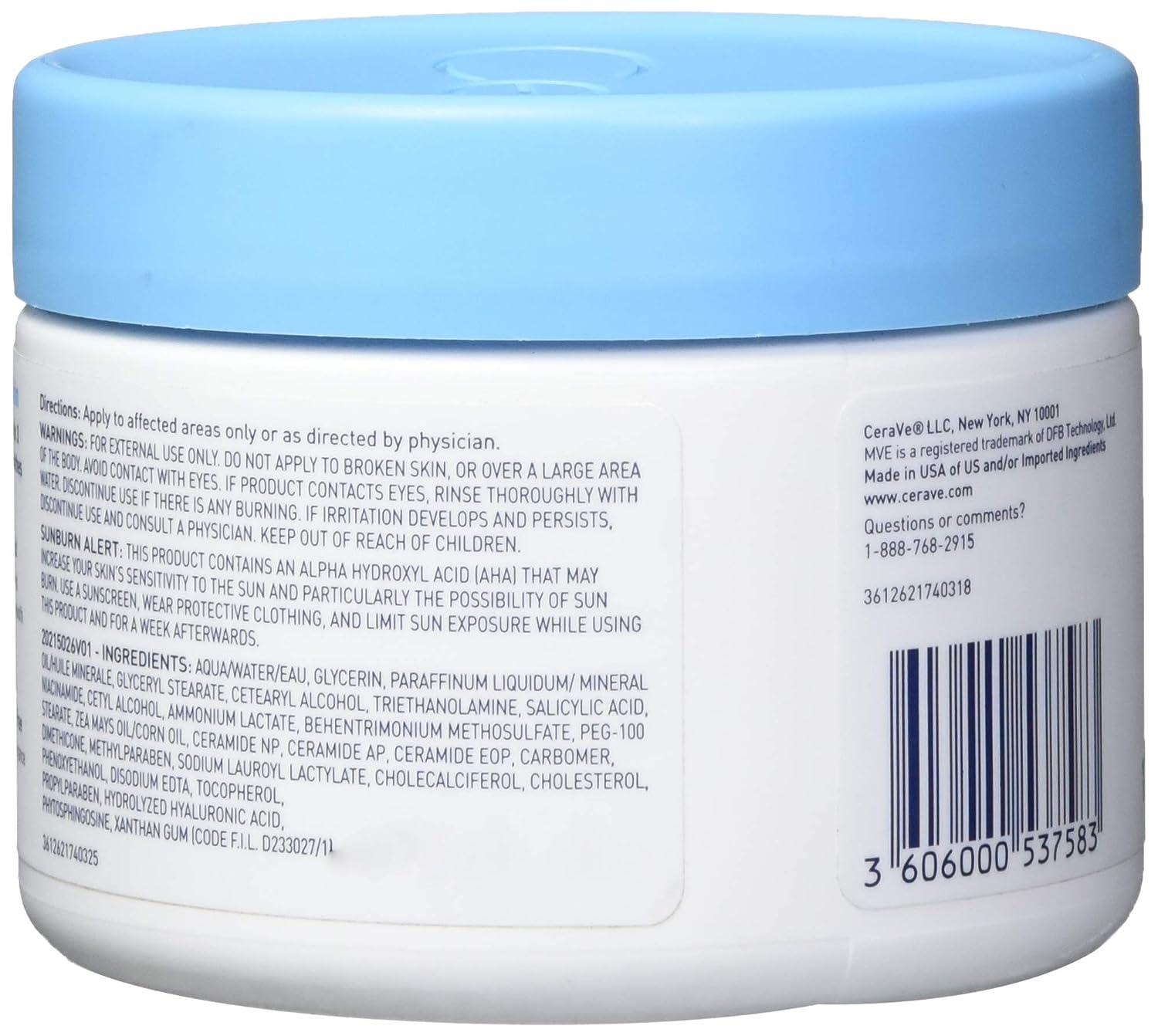 CeraVe SA Cream 12oz | Renewing Salicylic Acid Body Cream for Rough and ...