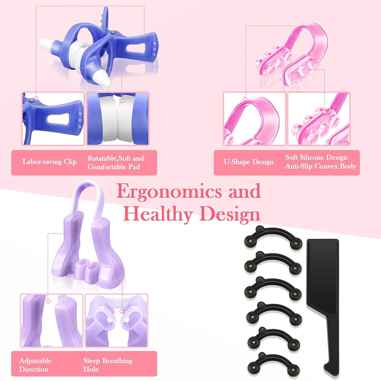 7-Piece Nose Up Lifting Shaper Clips Set | Silicone Slimming Tool for ...