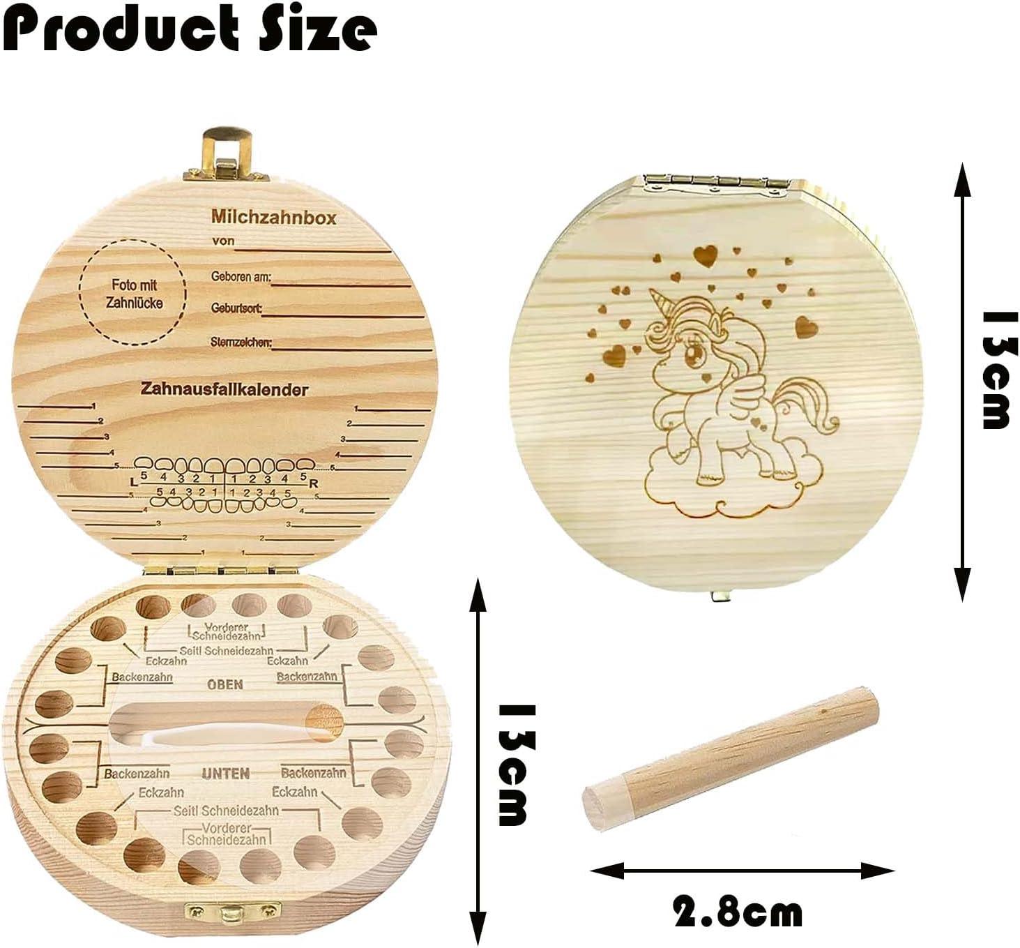 Custom Wooden Tooth Box for Baby Teeth | Keepsake Souvenir for Girls ...