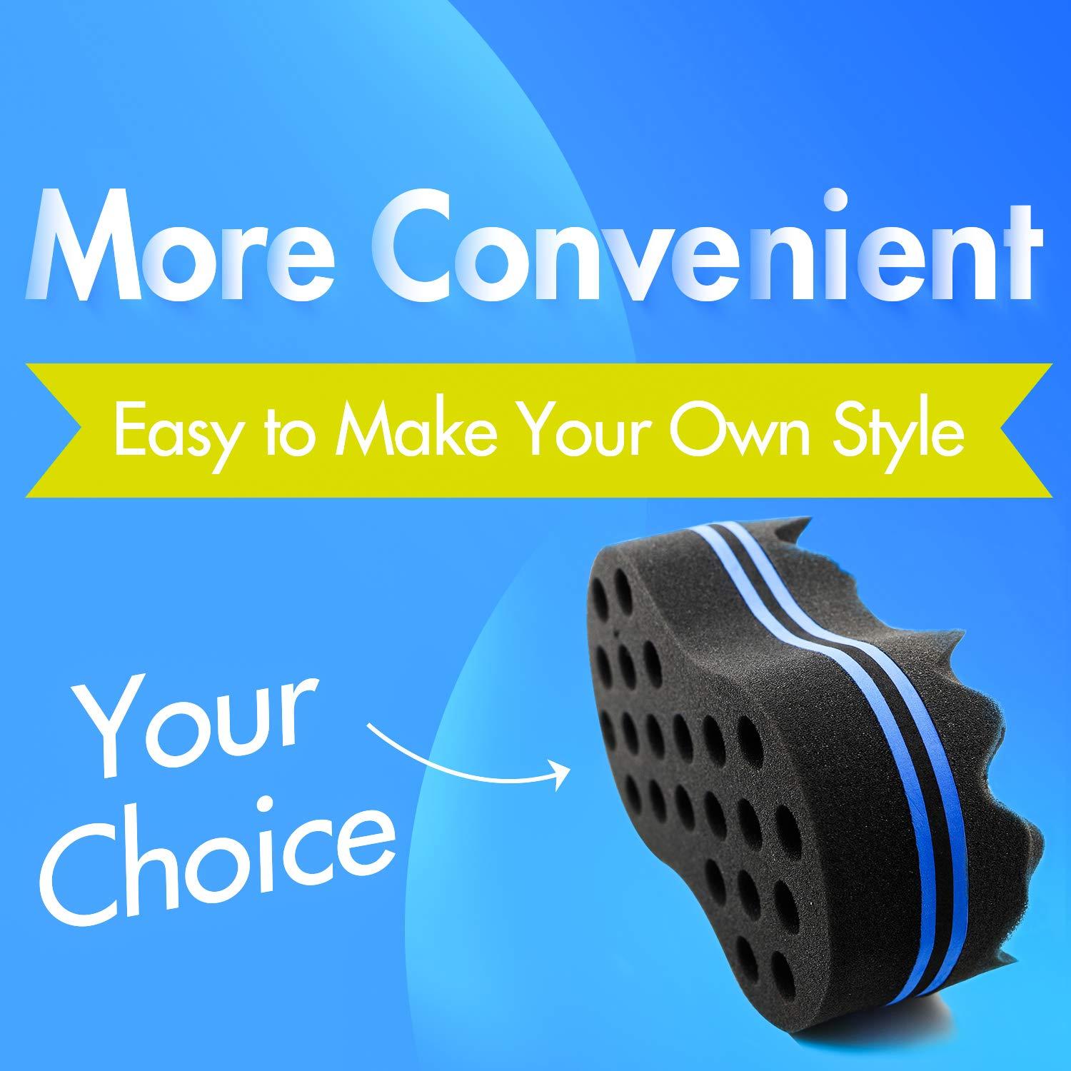 RioRand Hair Sponge Magic Barber Twist Curl Brush Sponge Dreads Locking ...