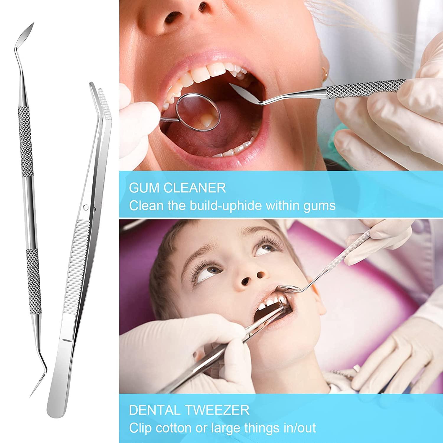 6 Pack Dental Tools Set - Professional Stainless Steel Oral Care Kit ...