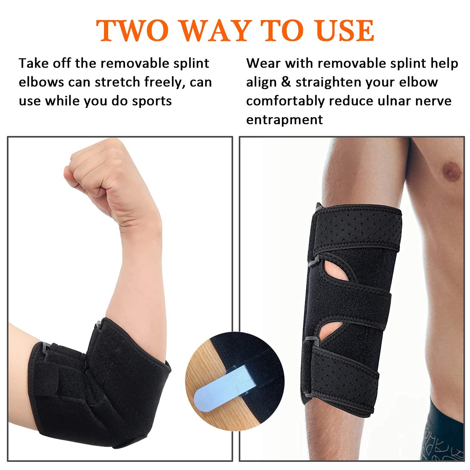 LiberShine Adjustable Neoprene Elbow Brace for Tendonitis Relief ...