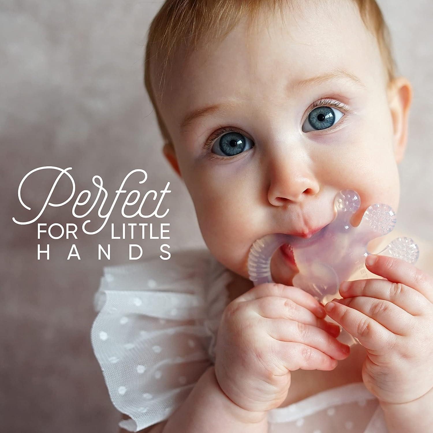 Smiley Teething Teether: Funny Baby Teether, Medical Grade Silicone ...