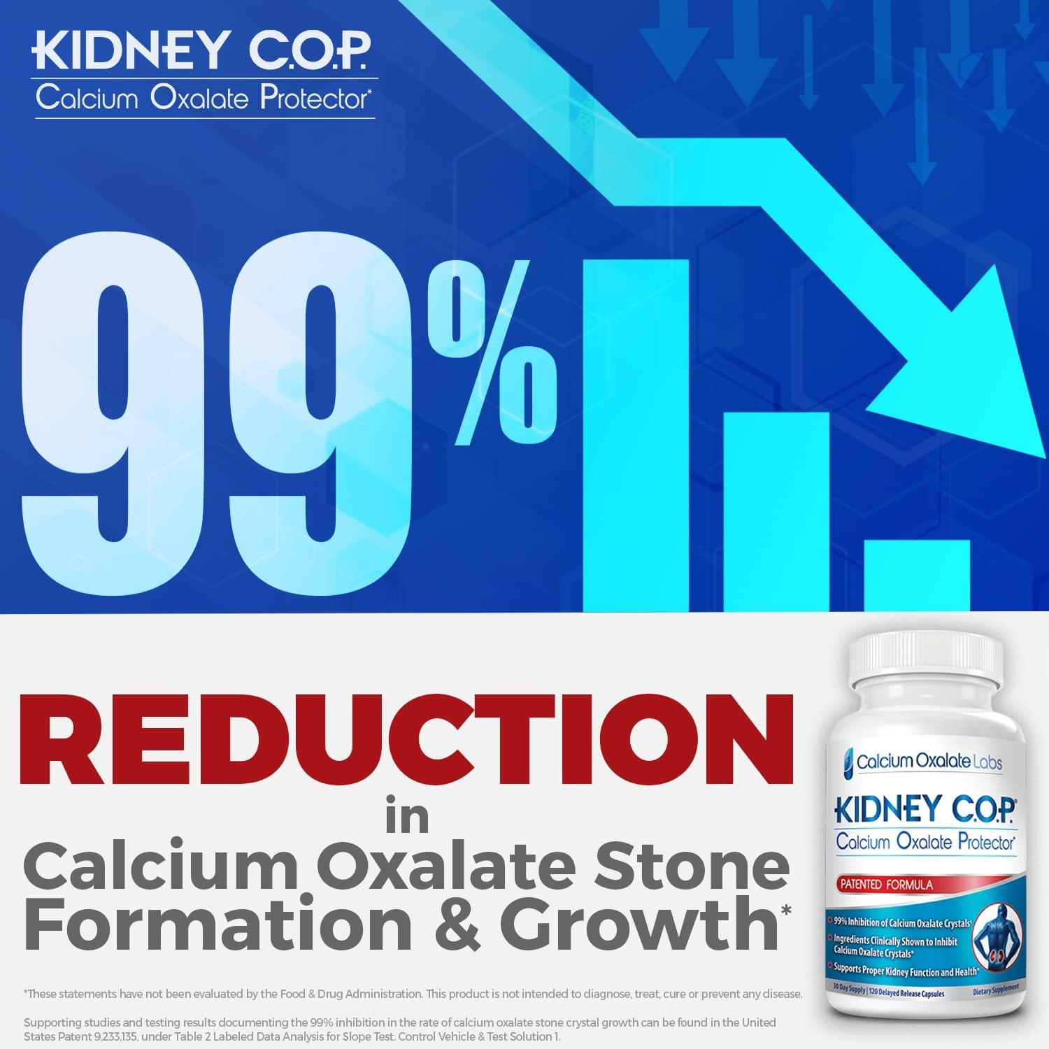 Kidney COP 120 Capsules: Patented Support for Calcium Oxalate Crystals ...