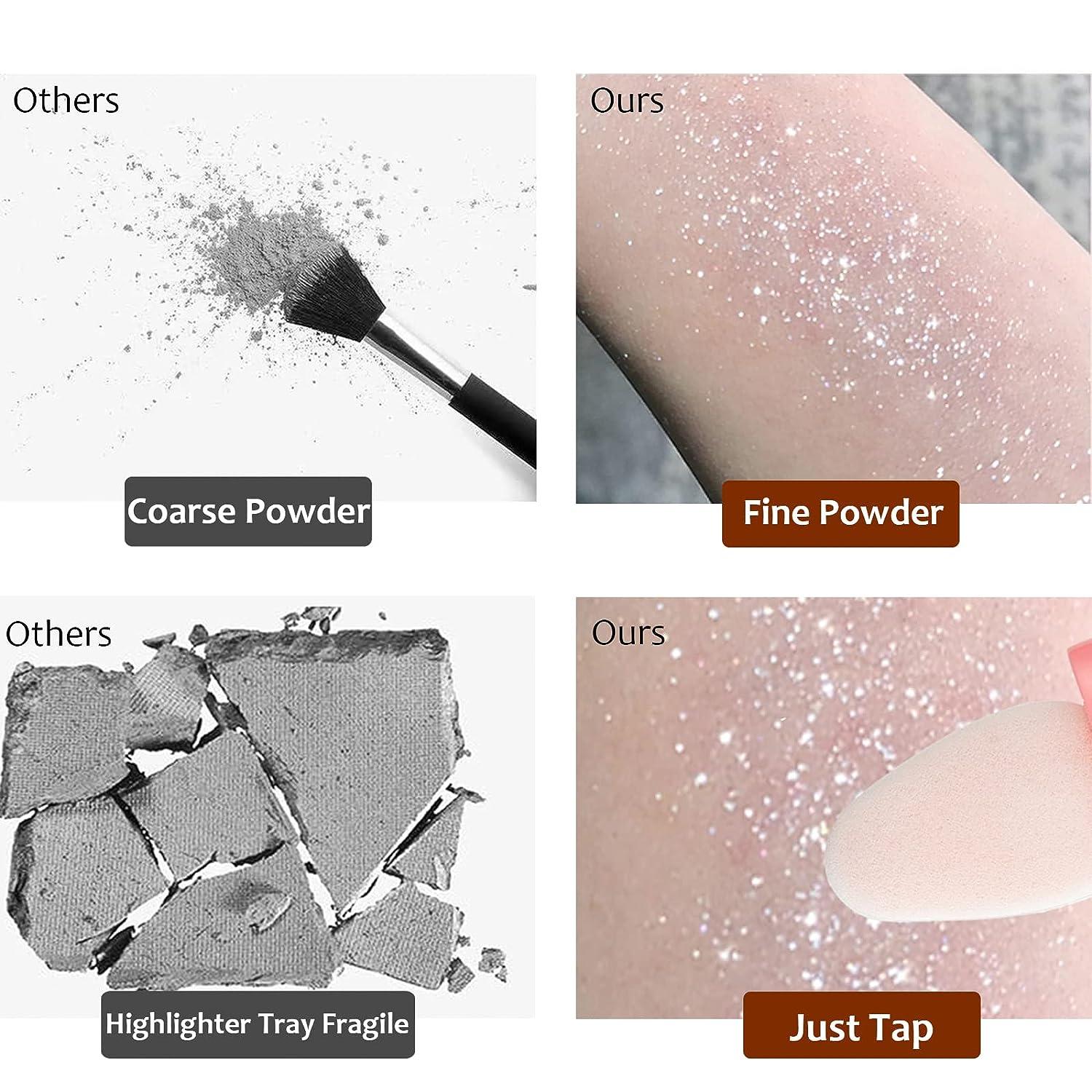 Rosarden Fairy Pink Highlighter Powder Stick for Face & Body - Glitter ...