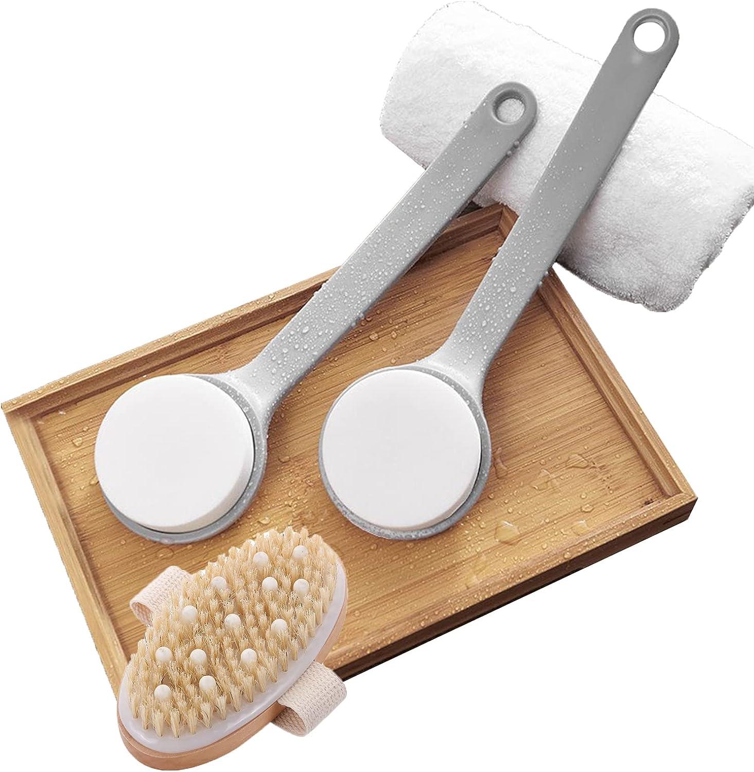 Body Scrubber Dry Brushing Shower Bath Brush - Exfoliate, Improve ...