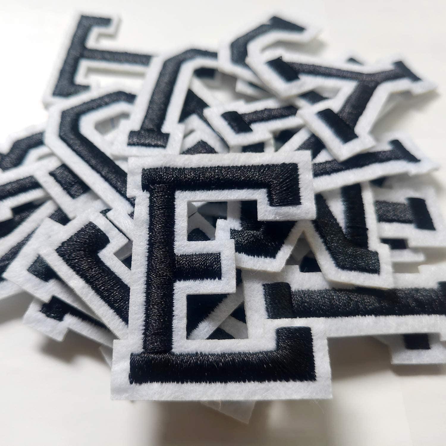 52-Piece Alphabet Iron On Letter Patches for Hats, Shirts, Jeans & Bags ...