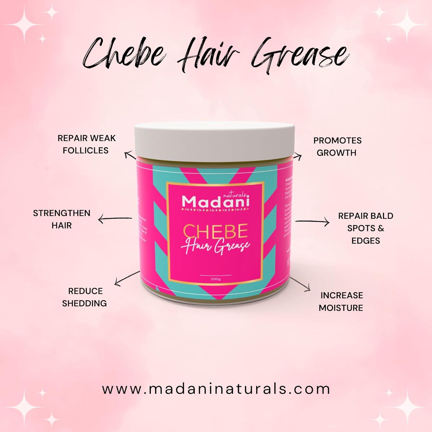 Chebe Hair Growth Grease with Rosemary Oil | Vegan Hair Regrowth Butter ...