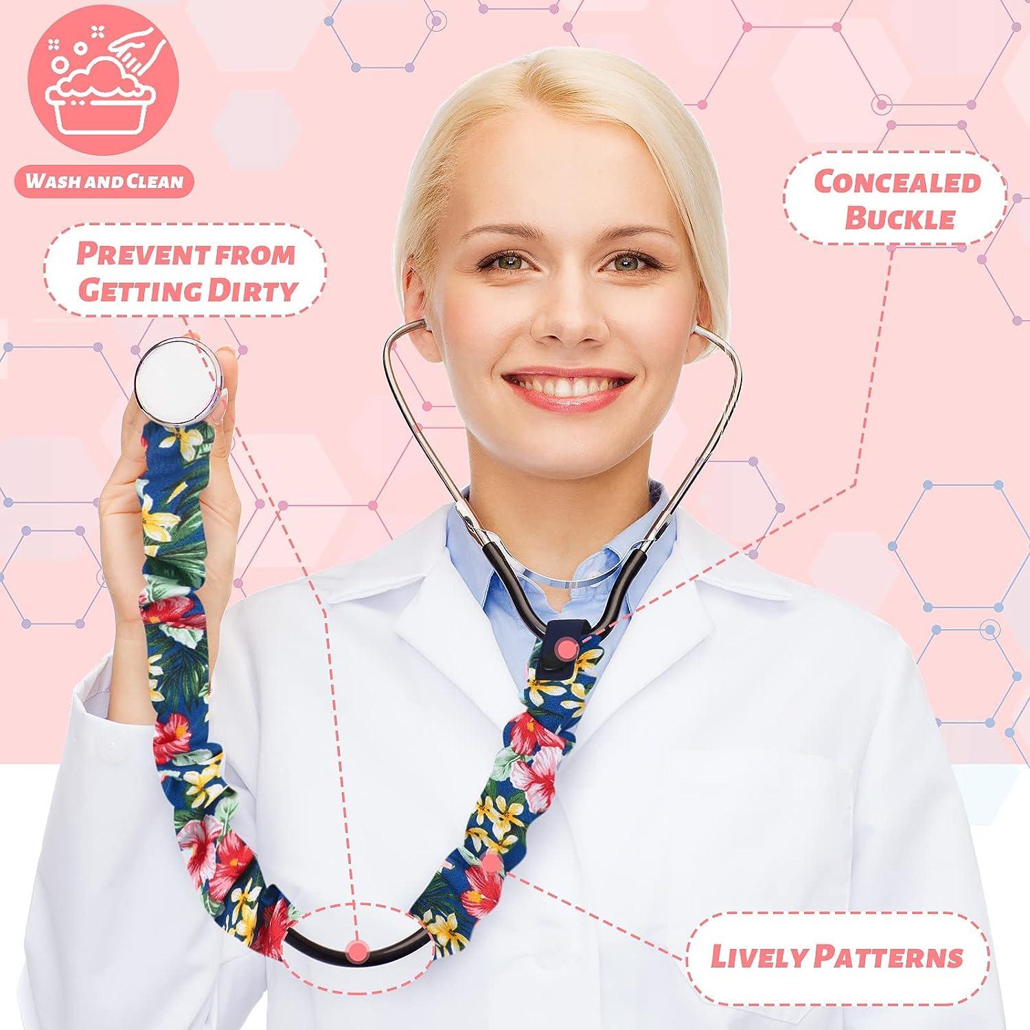 8-Piece Handmade Cotton Stethoscope Covers - Removable Tube Sleeve for ...