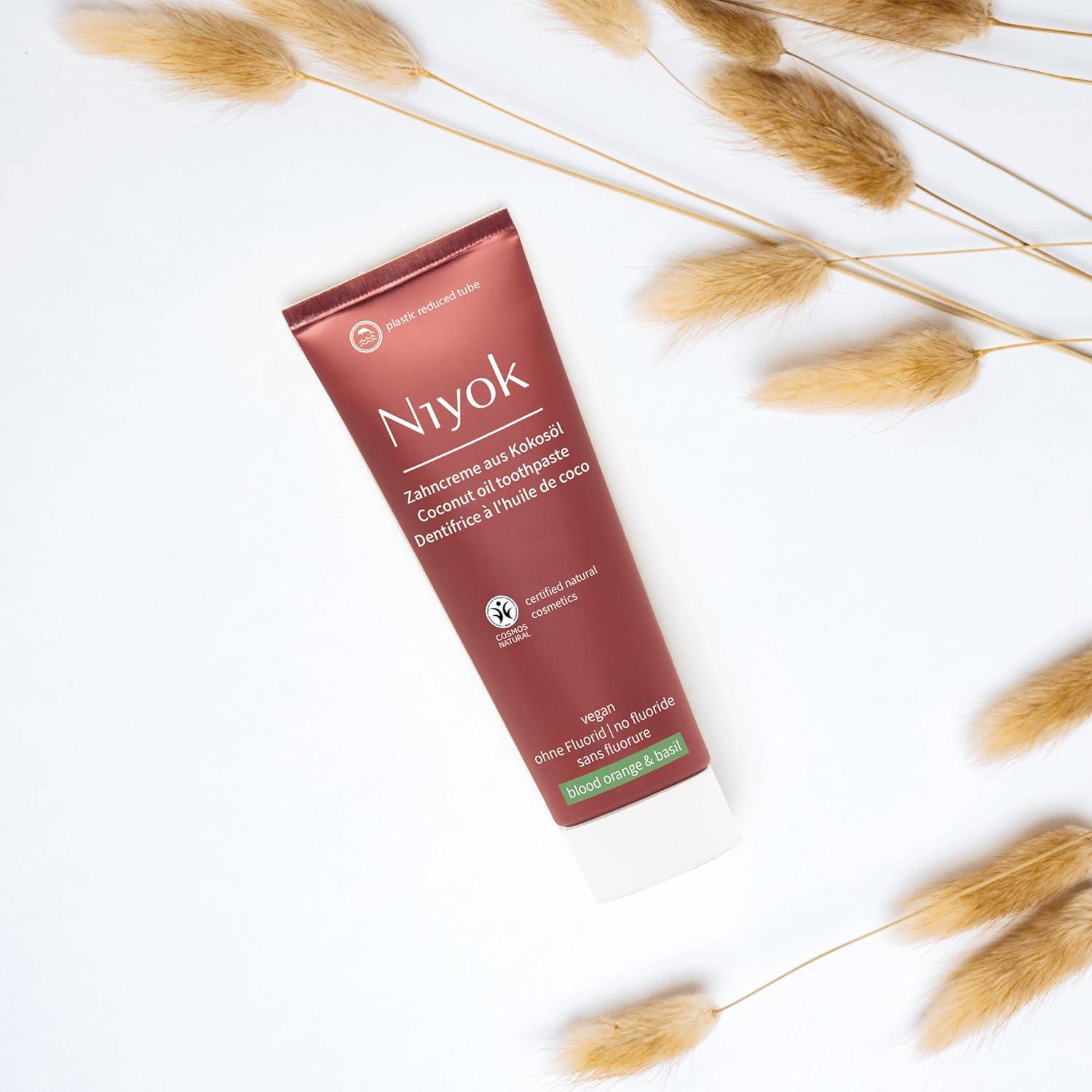 Niyok Organic Coconut Oil Toothpaste (3x75ml) - Vegan Fluoride-Free ...