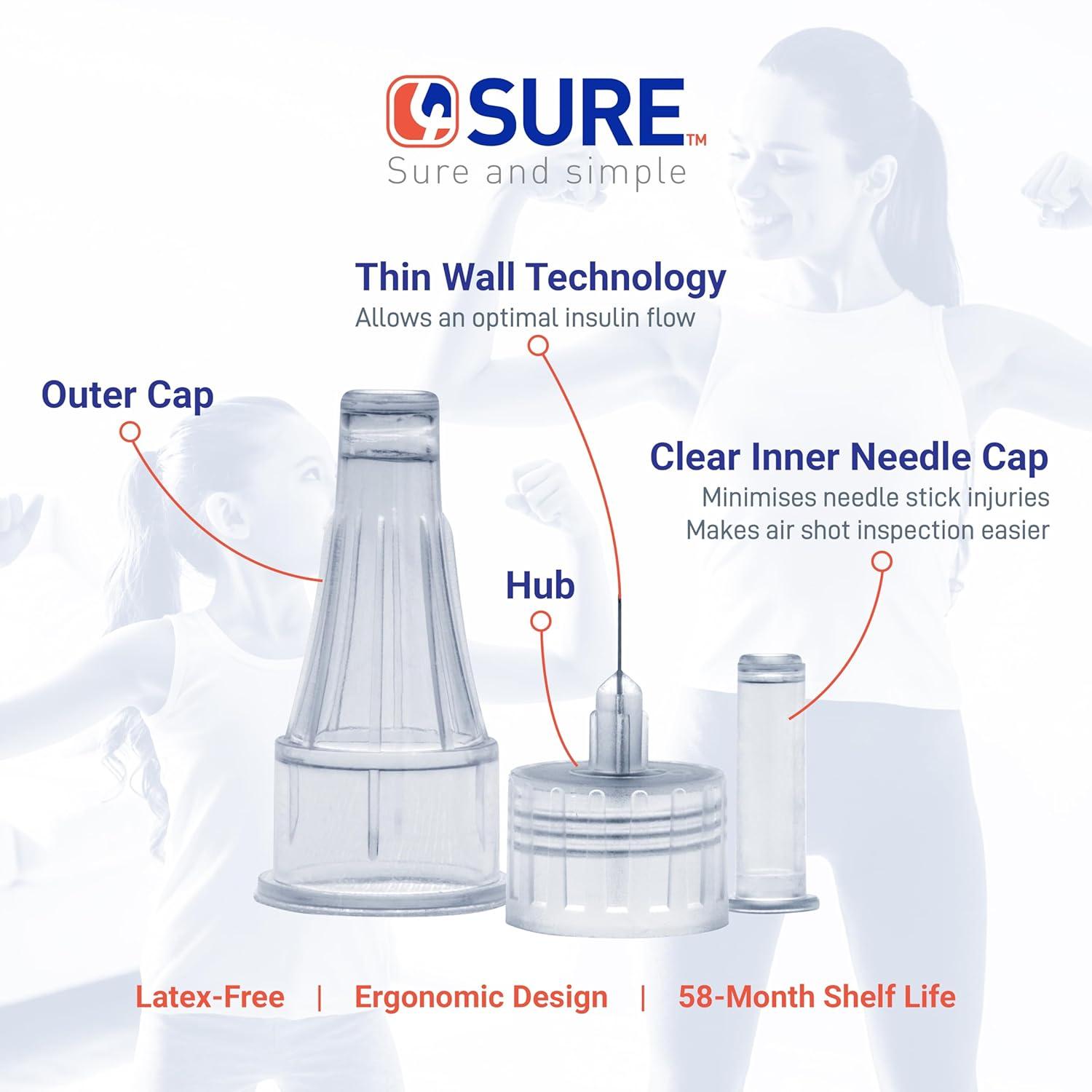 Insulin Needles for Injections - Sterile Single-Use Insulin Pen Needles ...