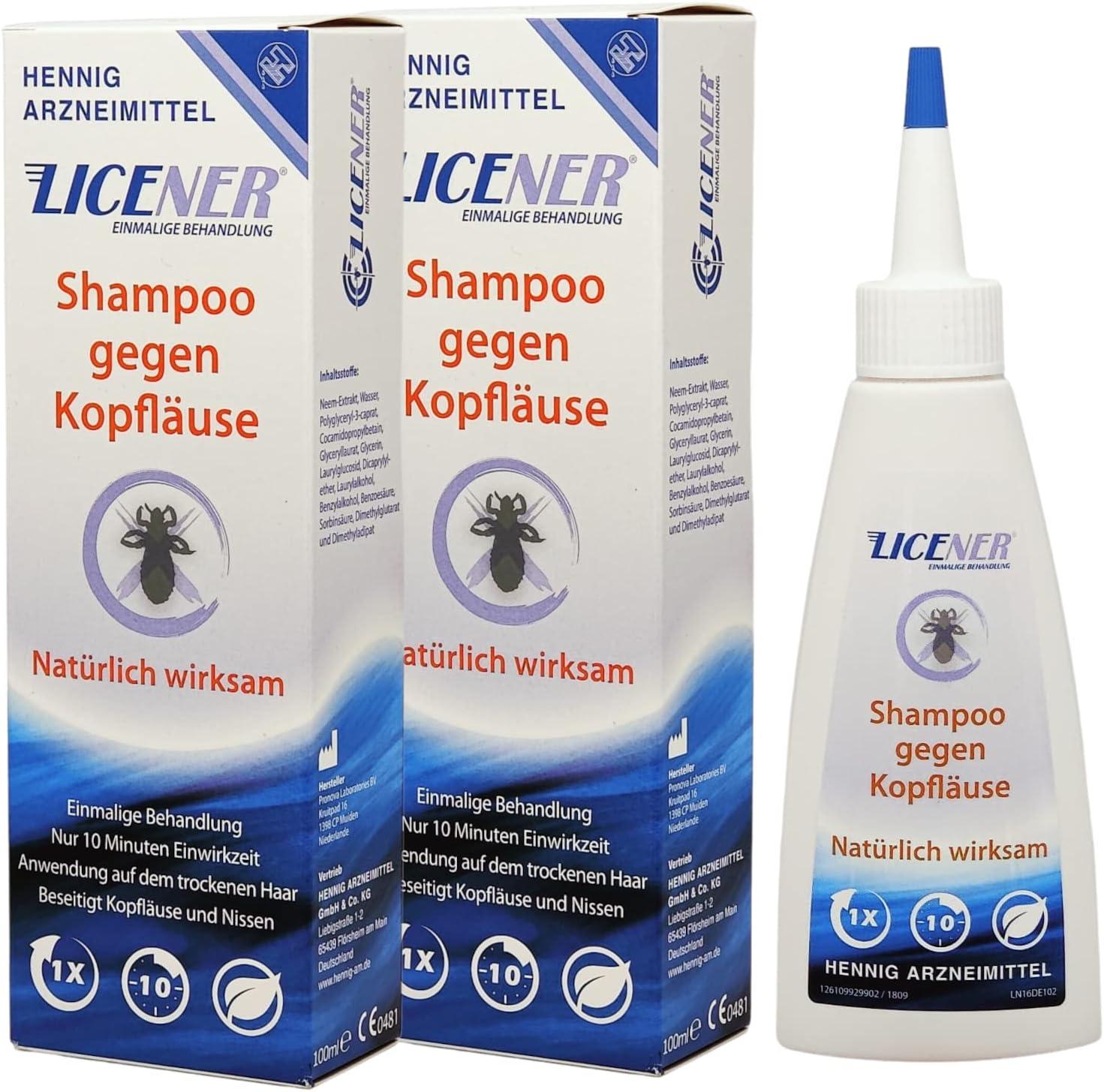 Licener Shampoo for Head Lice - Value Pack 2x100ml + Free PharmaPerle ...