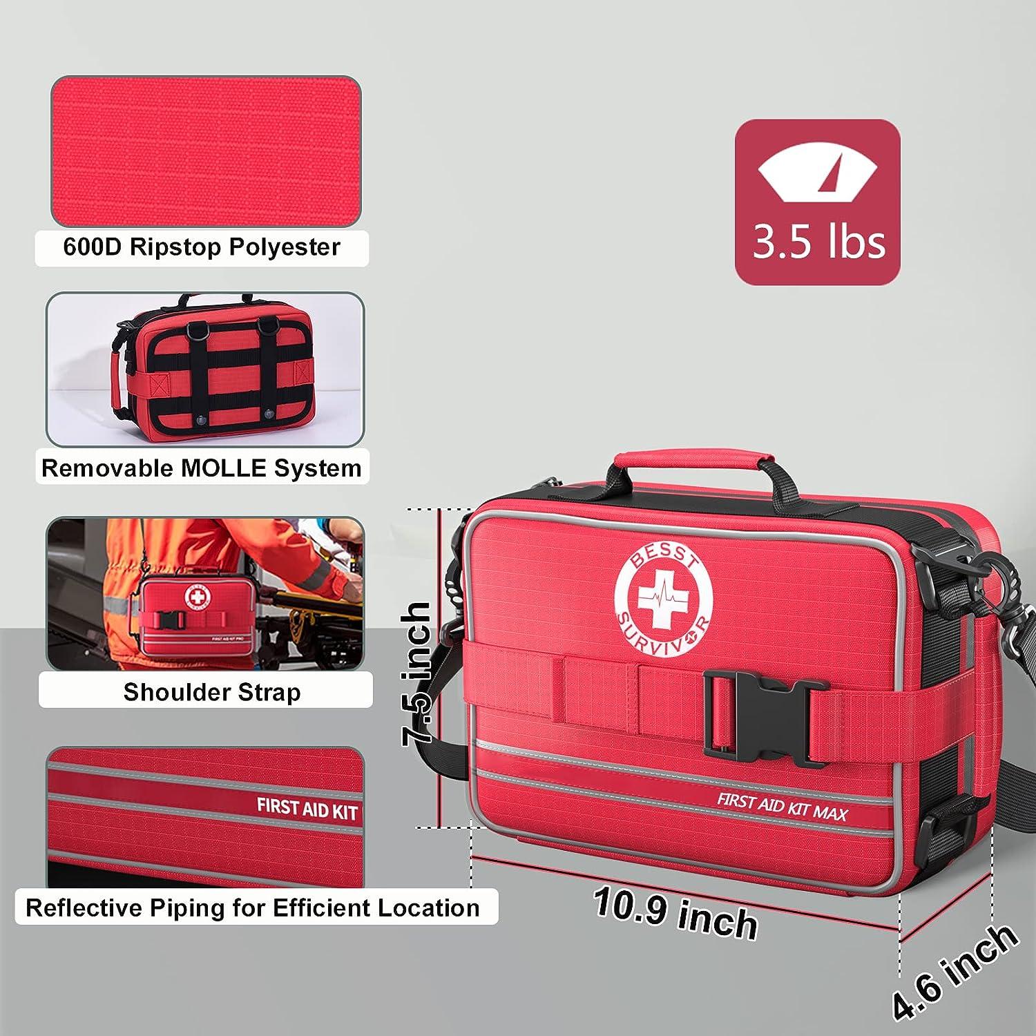 Upgrade Comprehensive First Aid Kits - Premium MOLLE System and Labeled ...