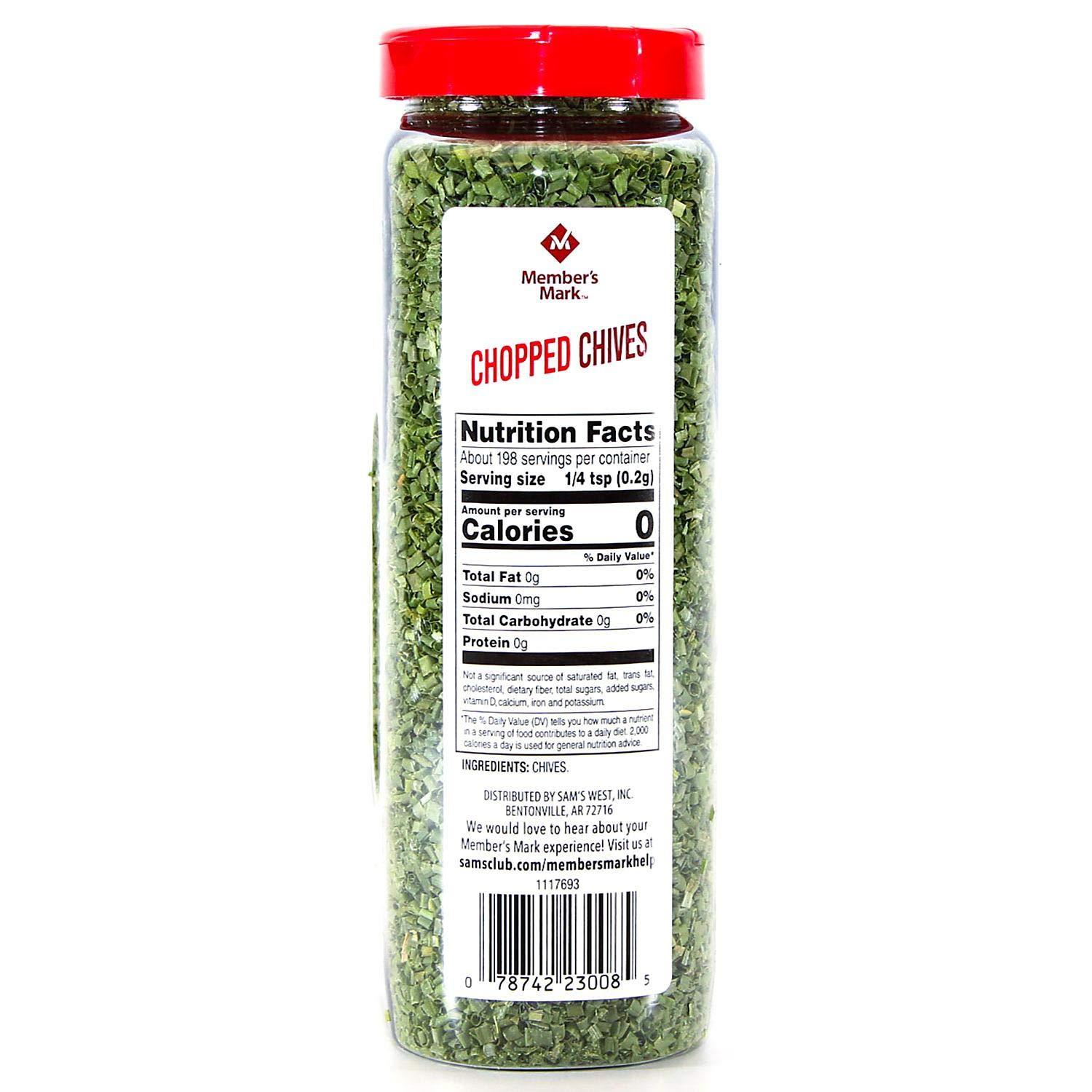 Member's Mark Tone's Chopped Chives 1.12oz - Premium Quality Seasoning ...
