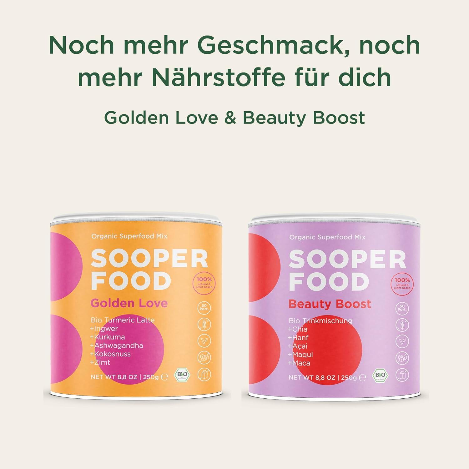 Buy Sooper Food Golden Love 250g - Bio Vegan Superfood Powder with ...