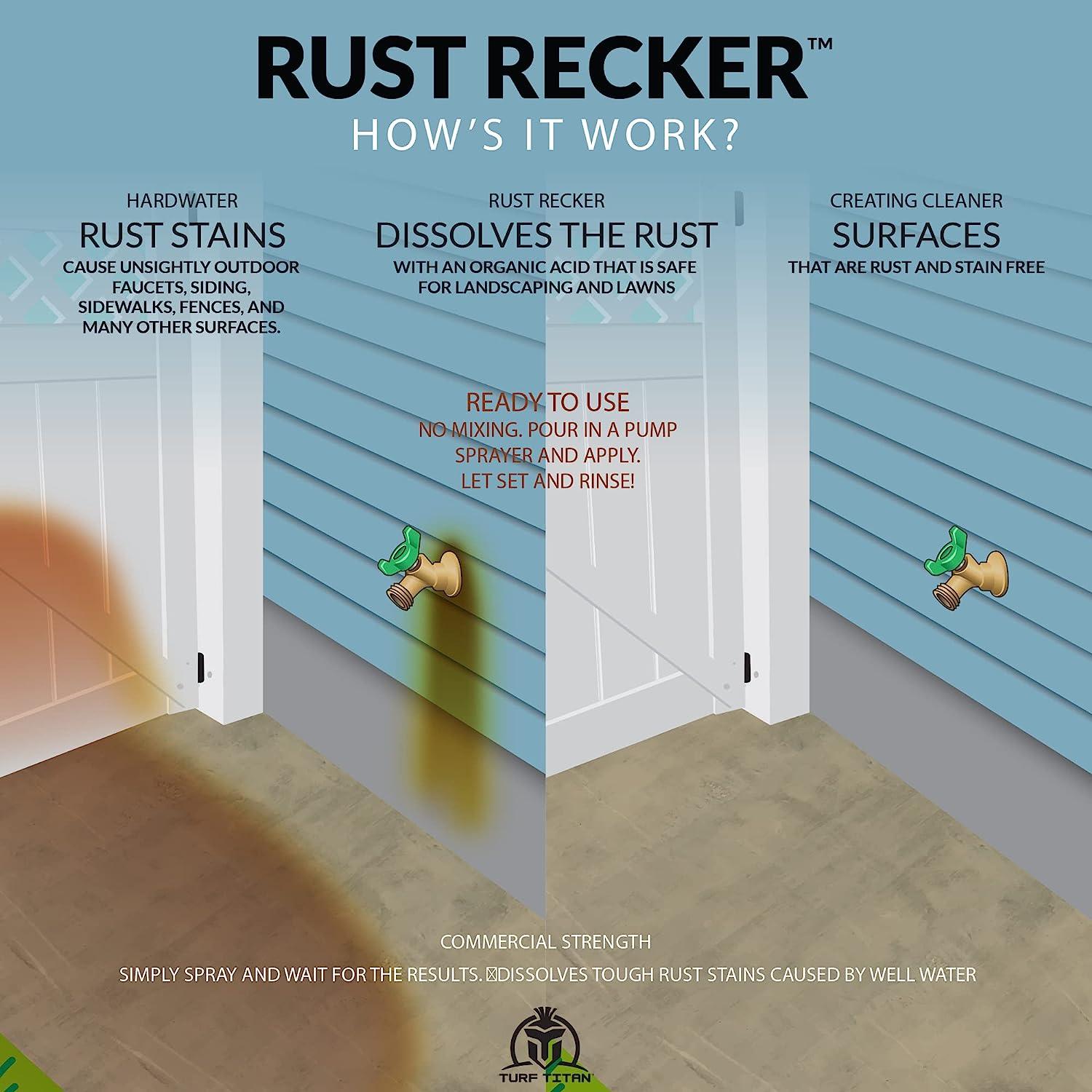 Turf Titan Rust Recker - Powerful Liquid Rust Remover for Metal ...