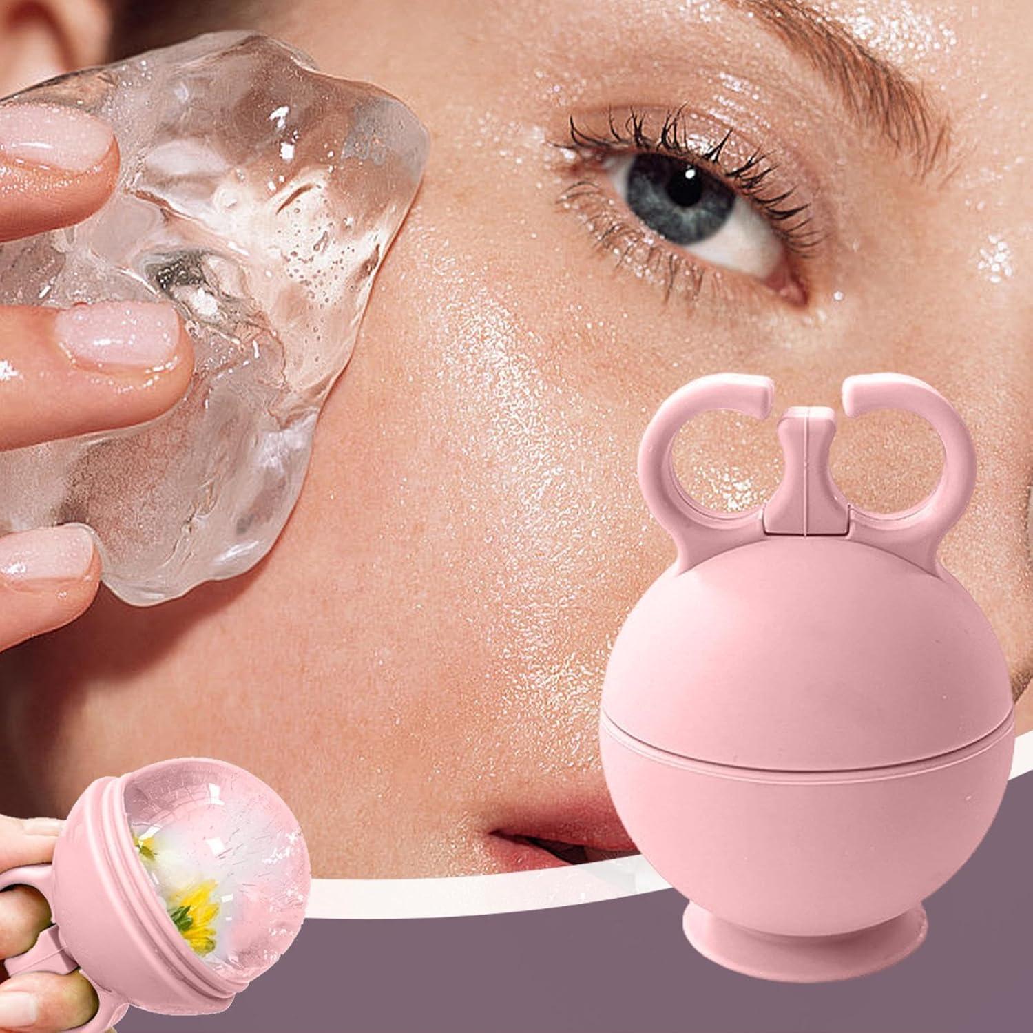 Facial Ice Shape - Reusable Silicone Ice Cream Molds for Spherical ...