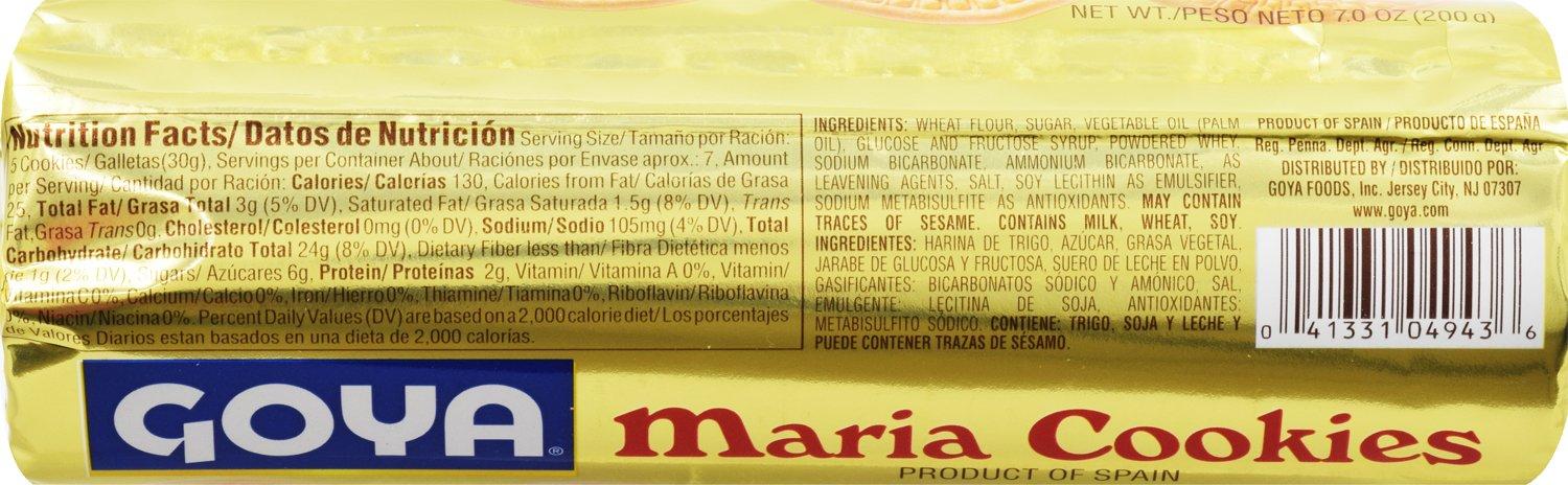 Goya Foods Maria Cookies 7oz (Pack of 16) - Original Spanish Snack ...