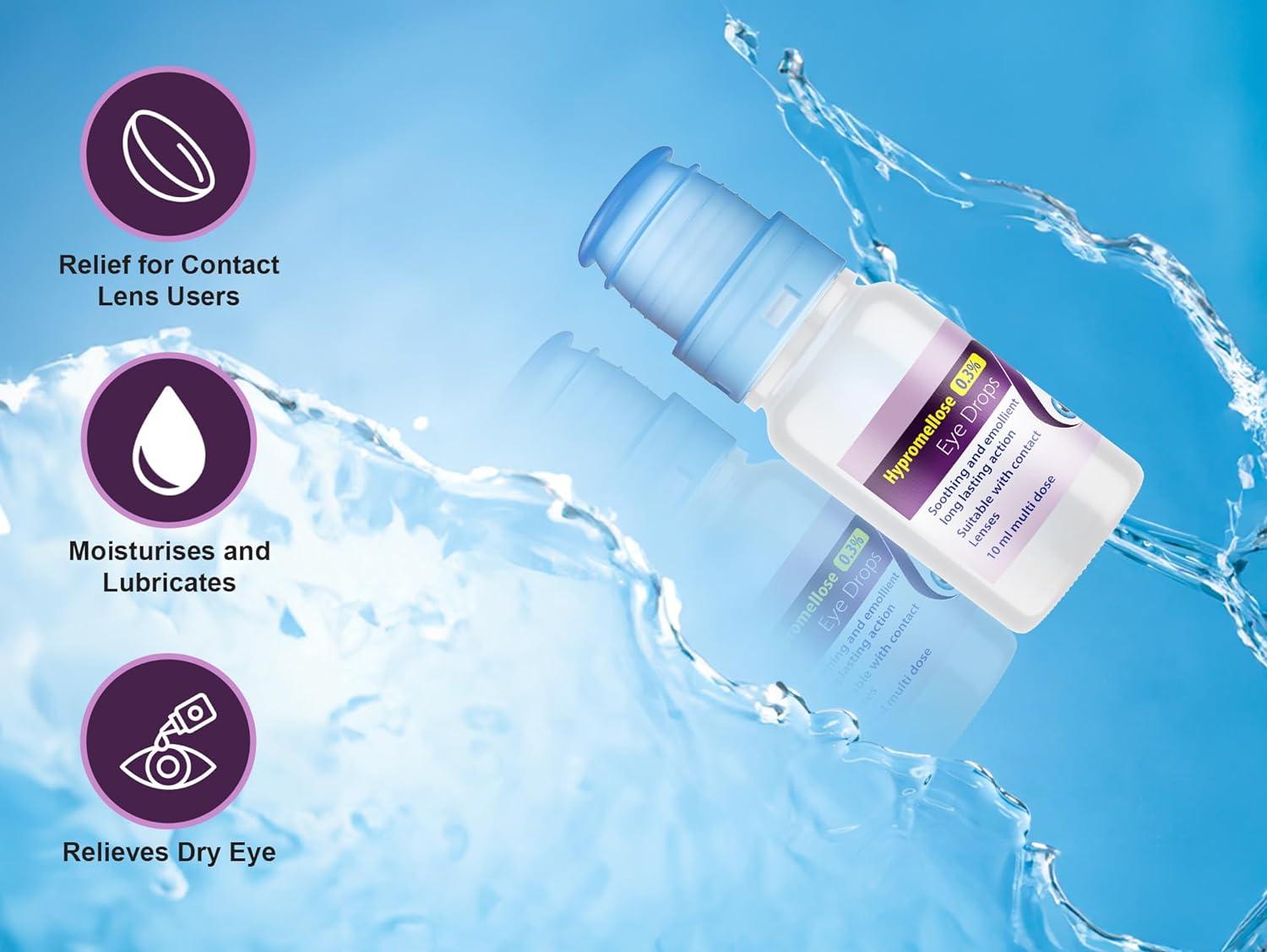 Puroptics Hypromellose 0.3% Preservative-Free Eye Drops for Dry Eyes ...