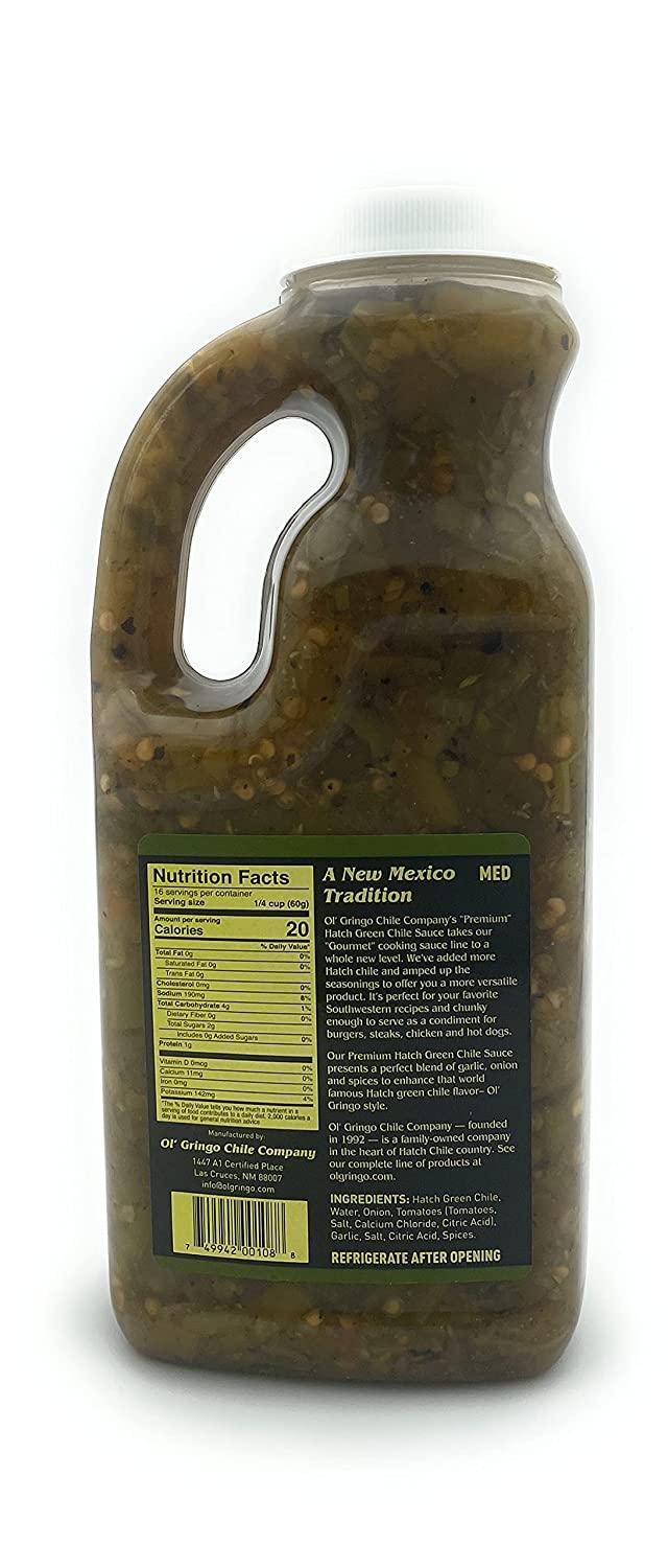 Ol' Gringo Chile Co. Premium Hatch Green Chile Sauce - Medium Heat ...