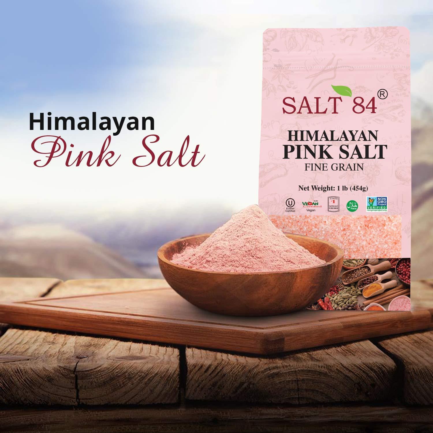 Himalayan Chef Pure Pink Salt Fine & Coarse Mix 1 lb - Pack of 2 | Buy ...