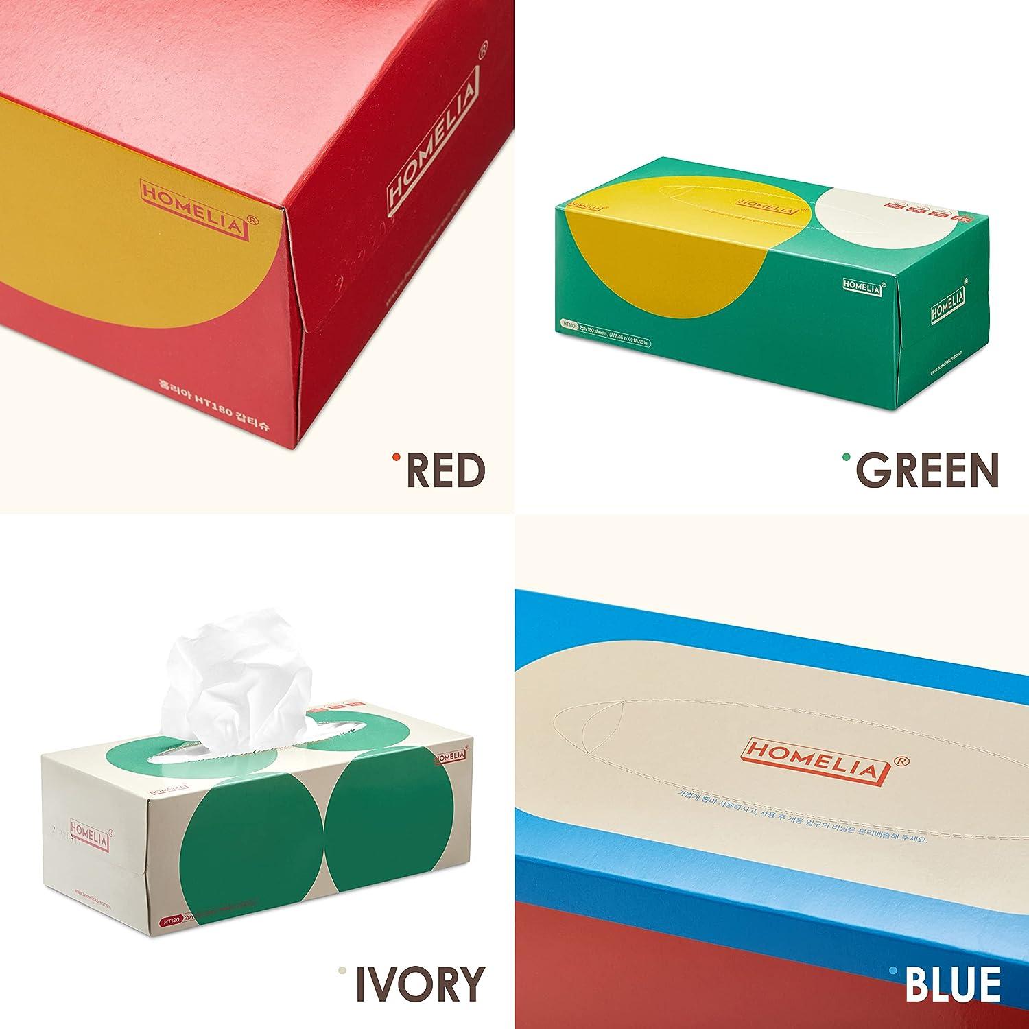 HOMELIA Facial Tissues Box 720 Tissues - Soft Tissue Paper - 4 Flat ...