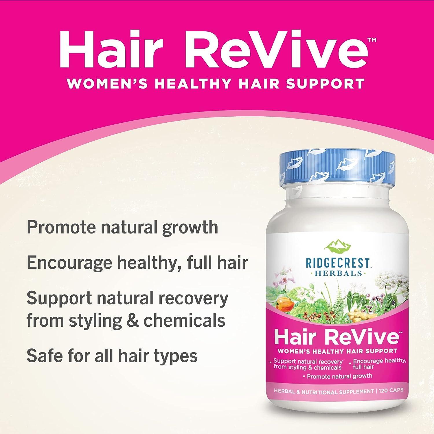 Women's Hair ReVive Capsules - 120 Count - Healthy Hair Support - Non ...