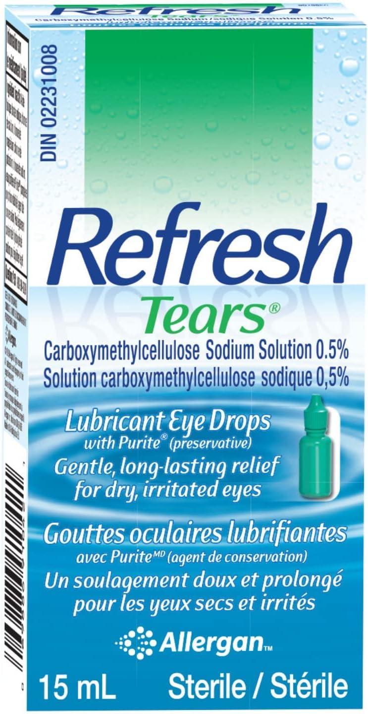 Refresh Tears Ophthalmic Solution Eye Drops for Dry Eye Relief ...