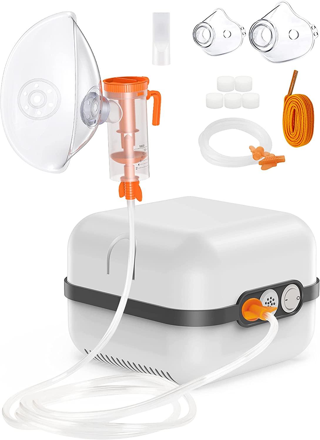 Portable Nebulizer for Adults & Kids - Low Noise Desktop Asthma ...
