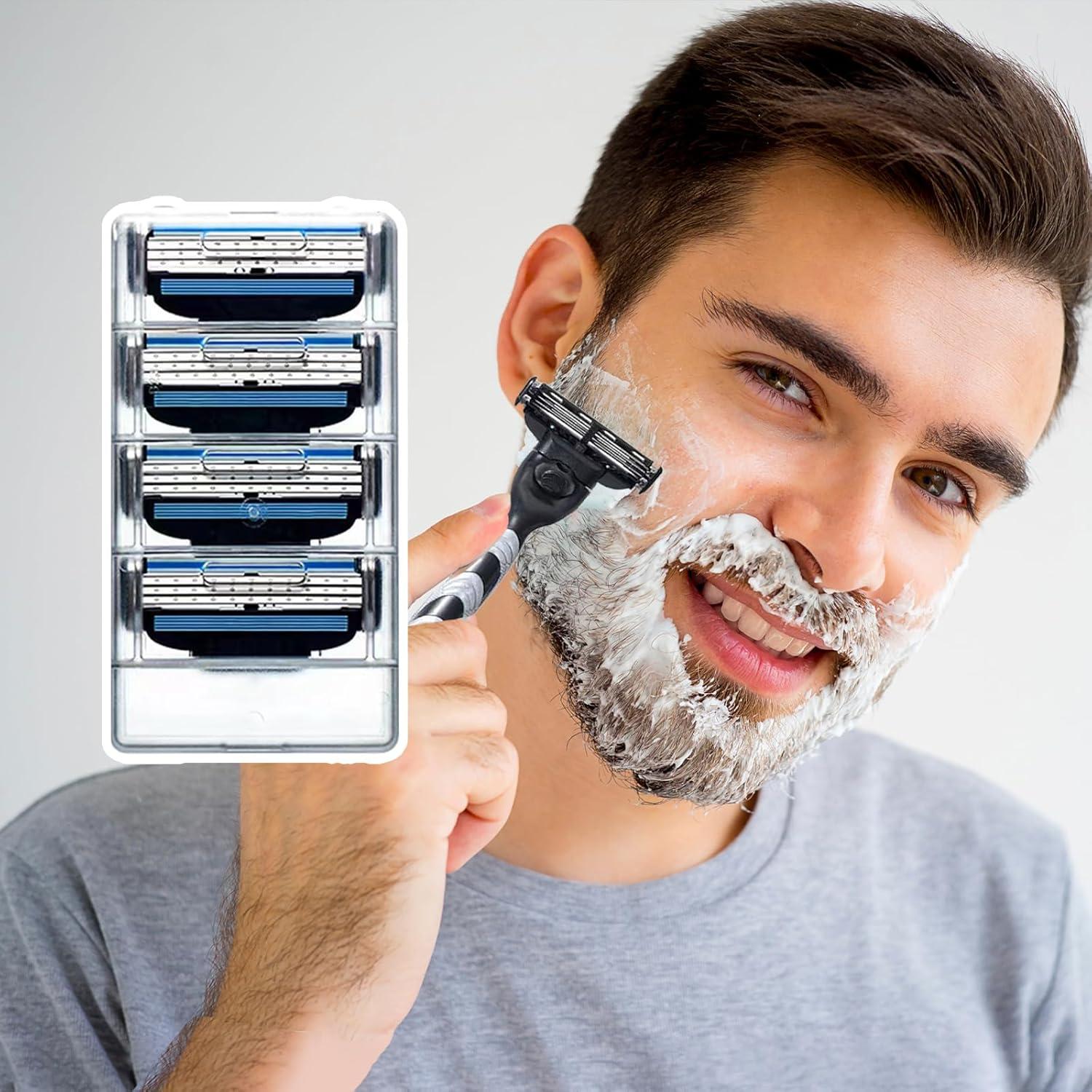 24 PCs Mach3 Razor Blades - Premium Manual Blades for Clean Shaving ...