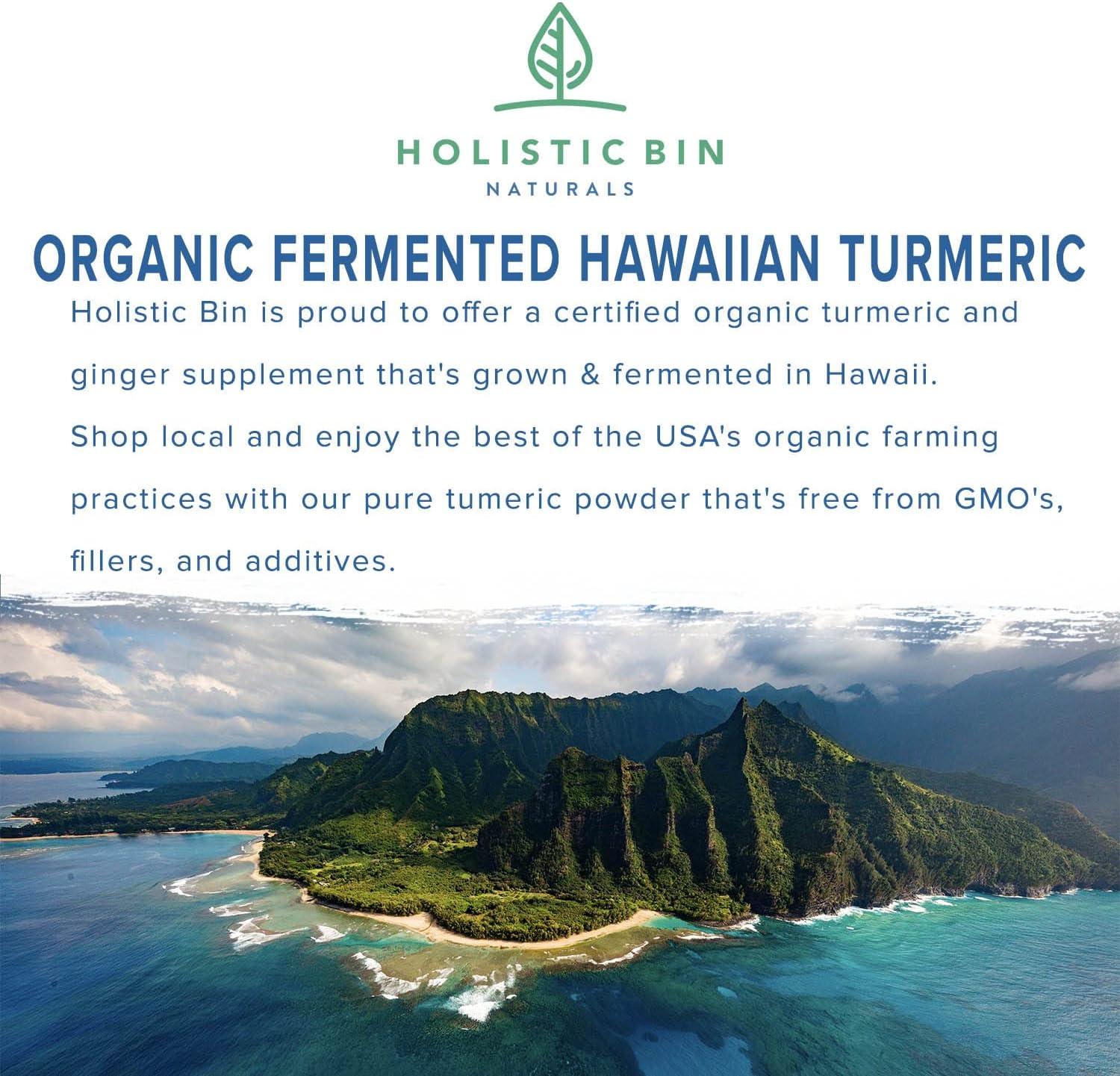 Organic Fermented Turmeric Powder | Hawaiian Grown White Gold | Pure ...